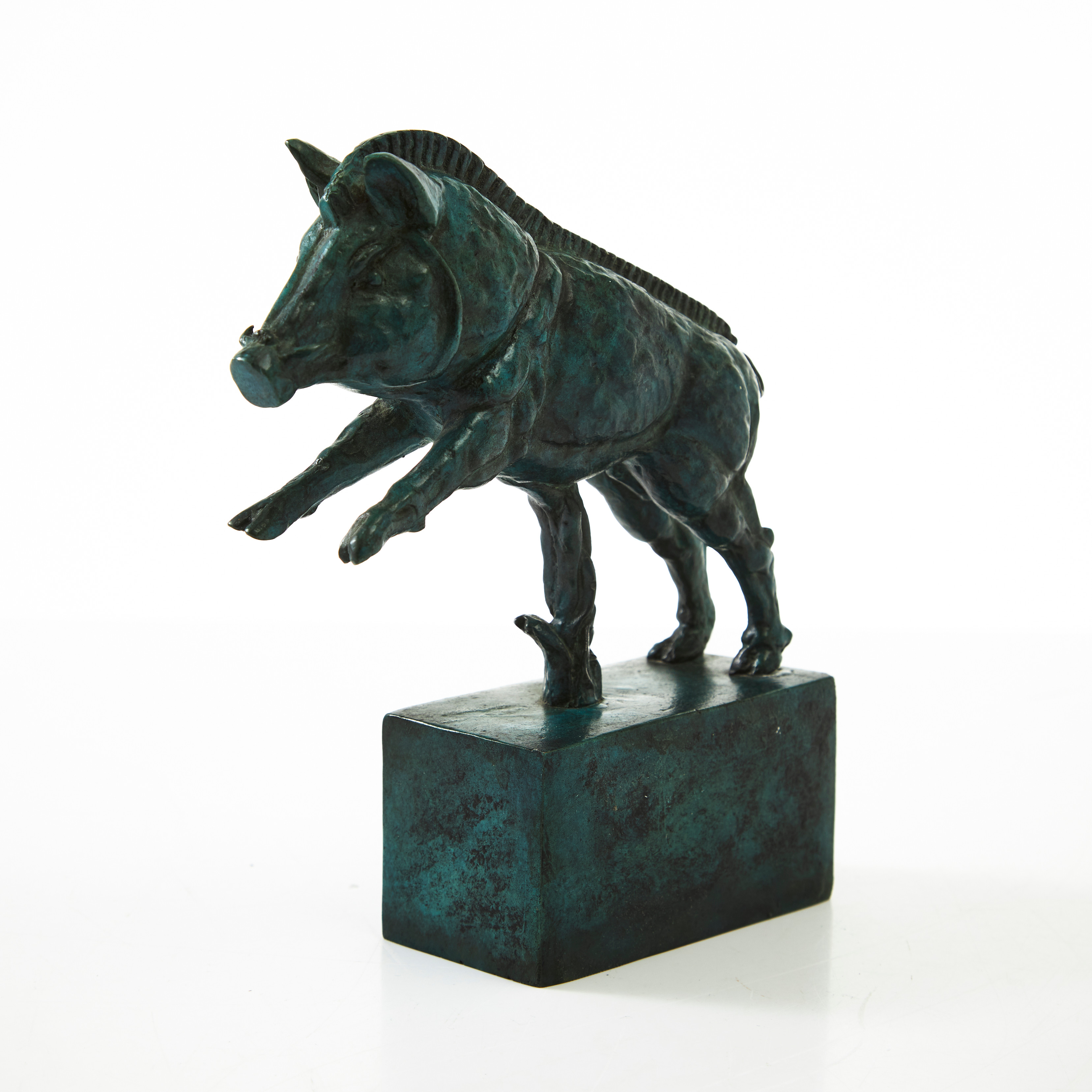 Images for 2419169. CARL MILLES. After. Wild boar, green patinated ...