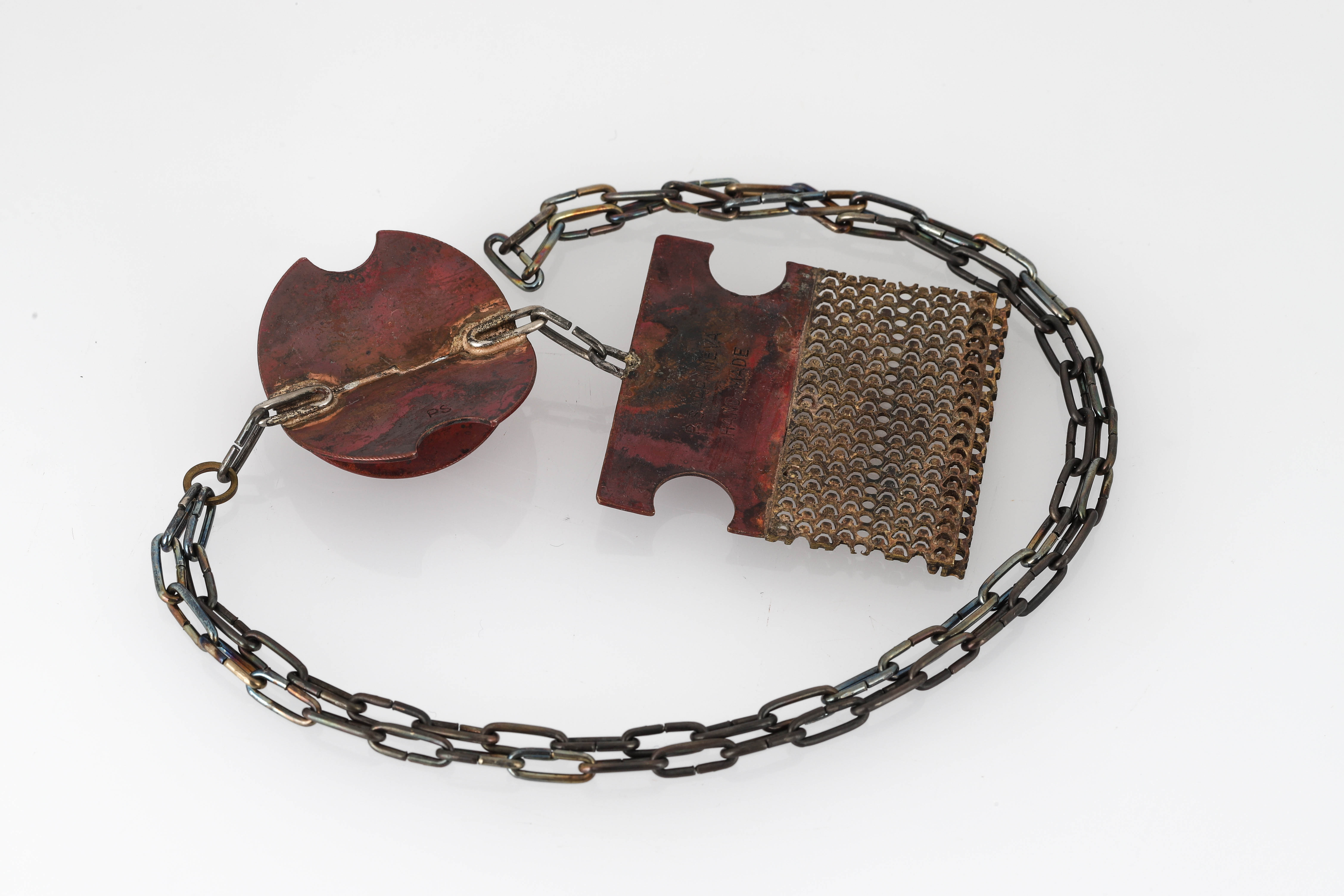 Images for 2421436. PENTTI SARPANEVA. Necklace with pendant, patinated ...
