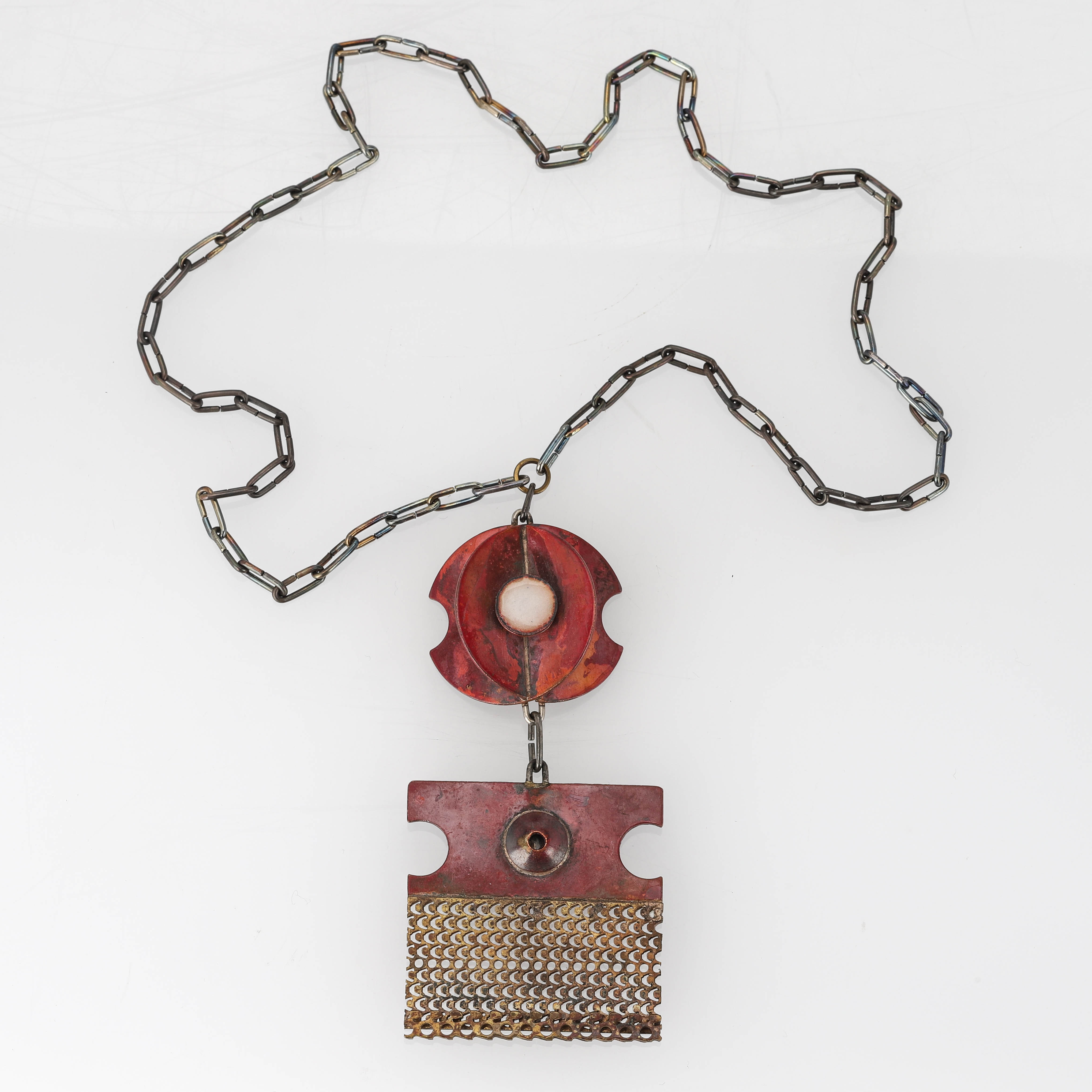 Images for 2421436. PENTTI SARPANEVA. Necklace with pendant, patinated ...