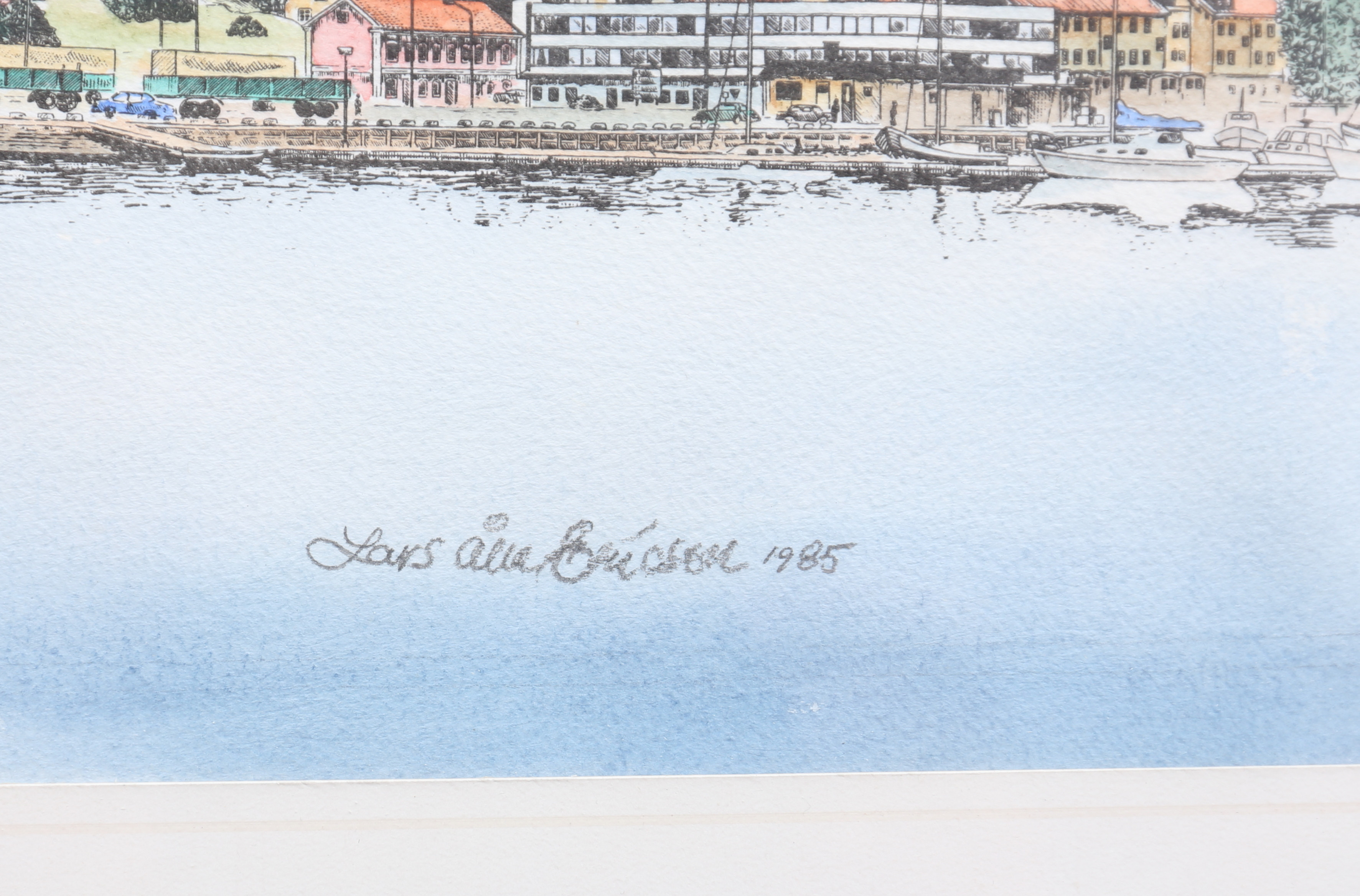 Images for 2422079. LARS ÅKE ERICSON. Harbor view with Badholmen ...