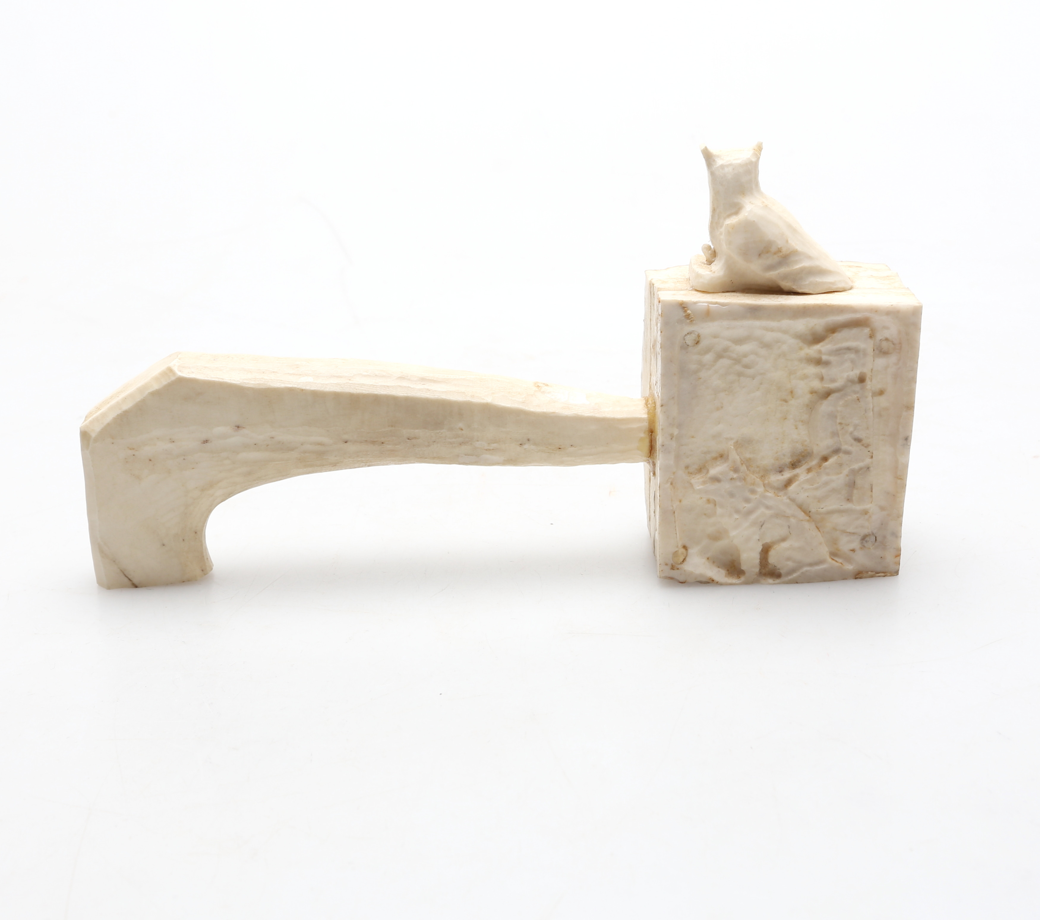 MÖTESKLUBBA, renhorn, fint dekorerad, 1900-TAL. Övrigt - Övrigt - Auctionet