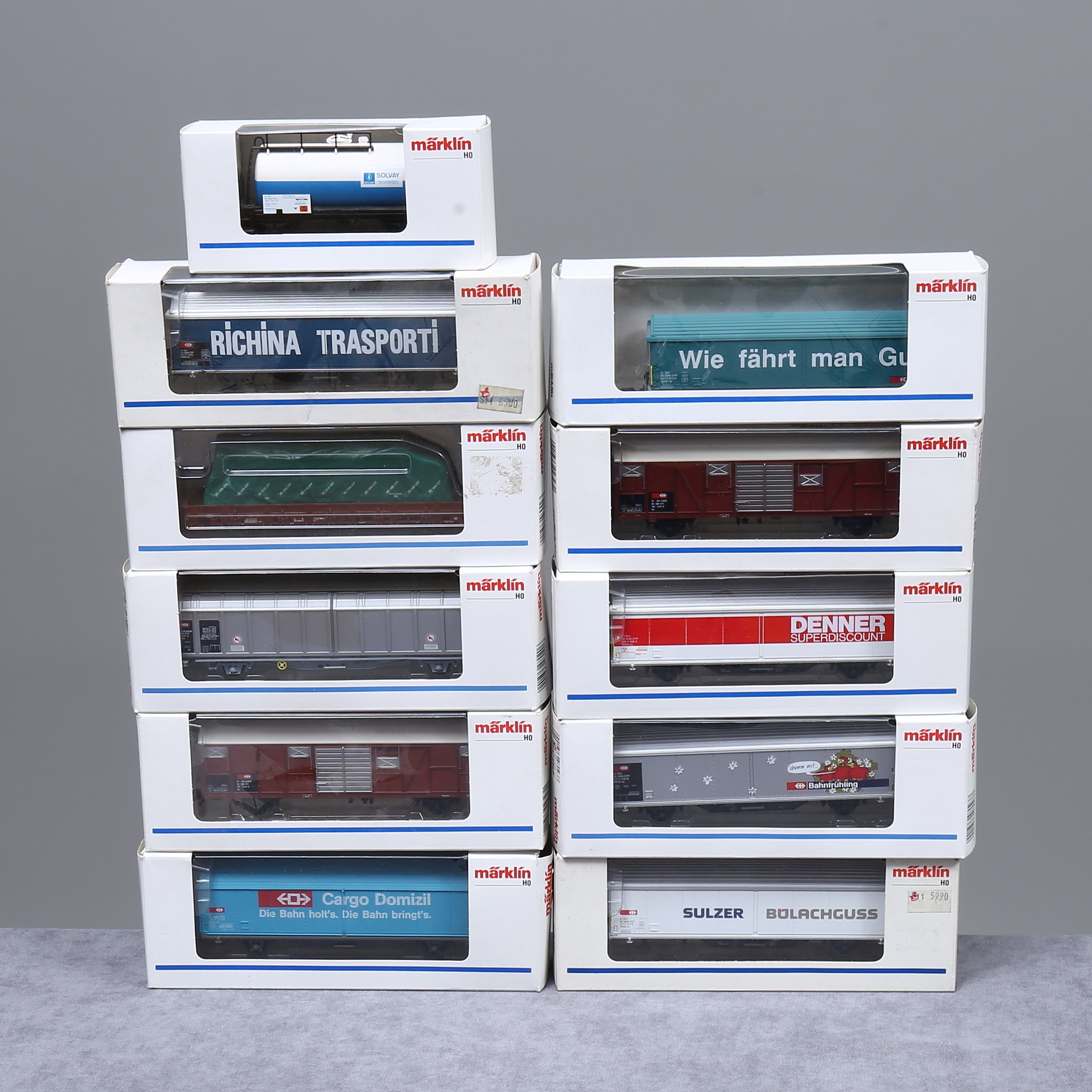 Images for 2422514. MÄRKLIN 11 goods wagons, CFF SBB, original boxes ...