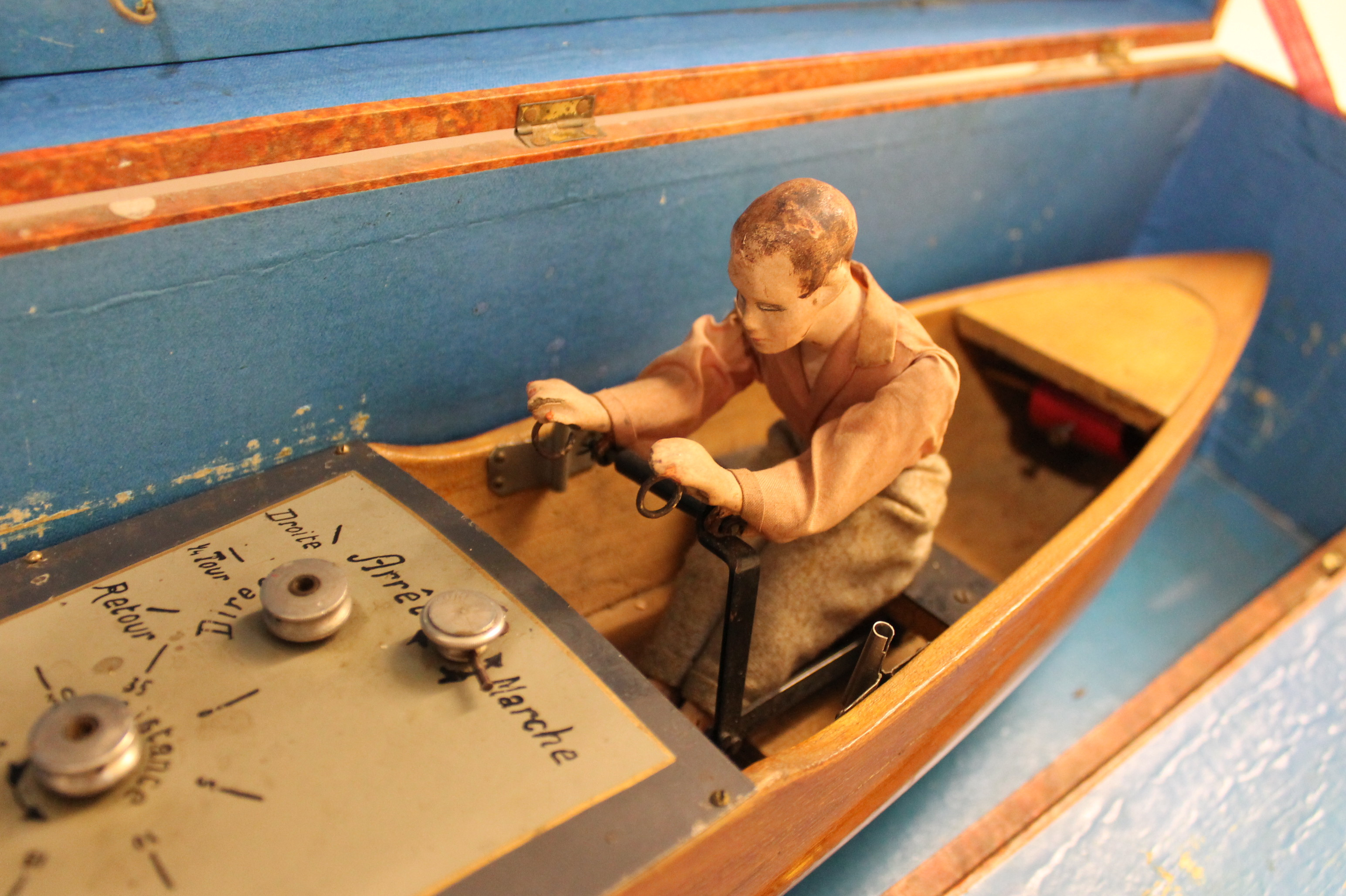 Images for 2422833. RARE BOXED 1920'S FRENCH TOY ROWING BOAT AND ROWER ...
