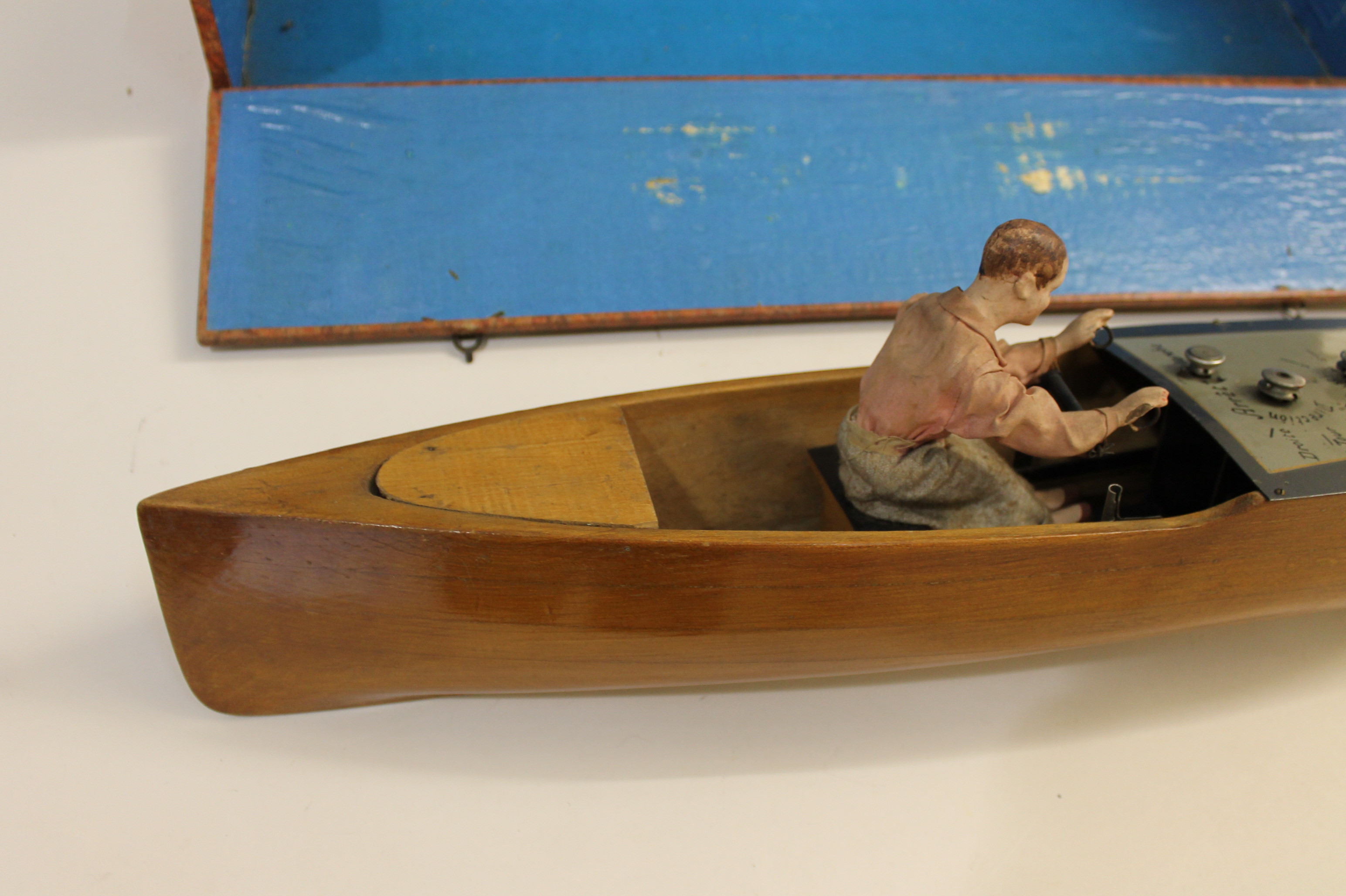 Images for 2422833. RARE BOXED 1920'S FRENCH TOY ROWING BOAT AND ROWER ...