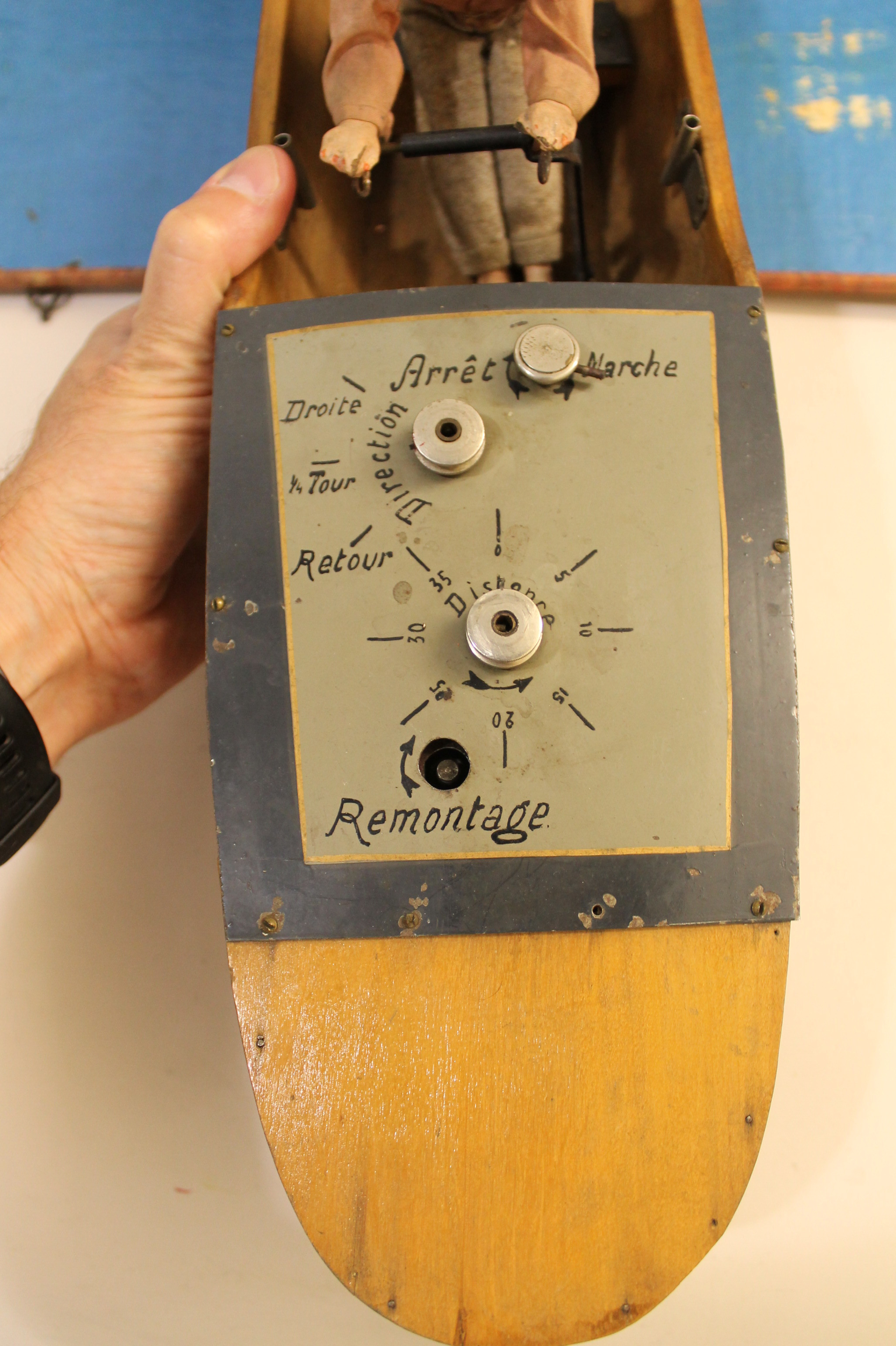 Images for 2422833. RARE BOXED 1920'S FRENCH TOY ROWING BOAT AND ROWER ...