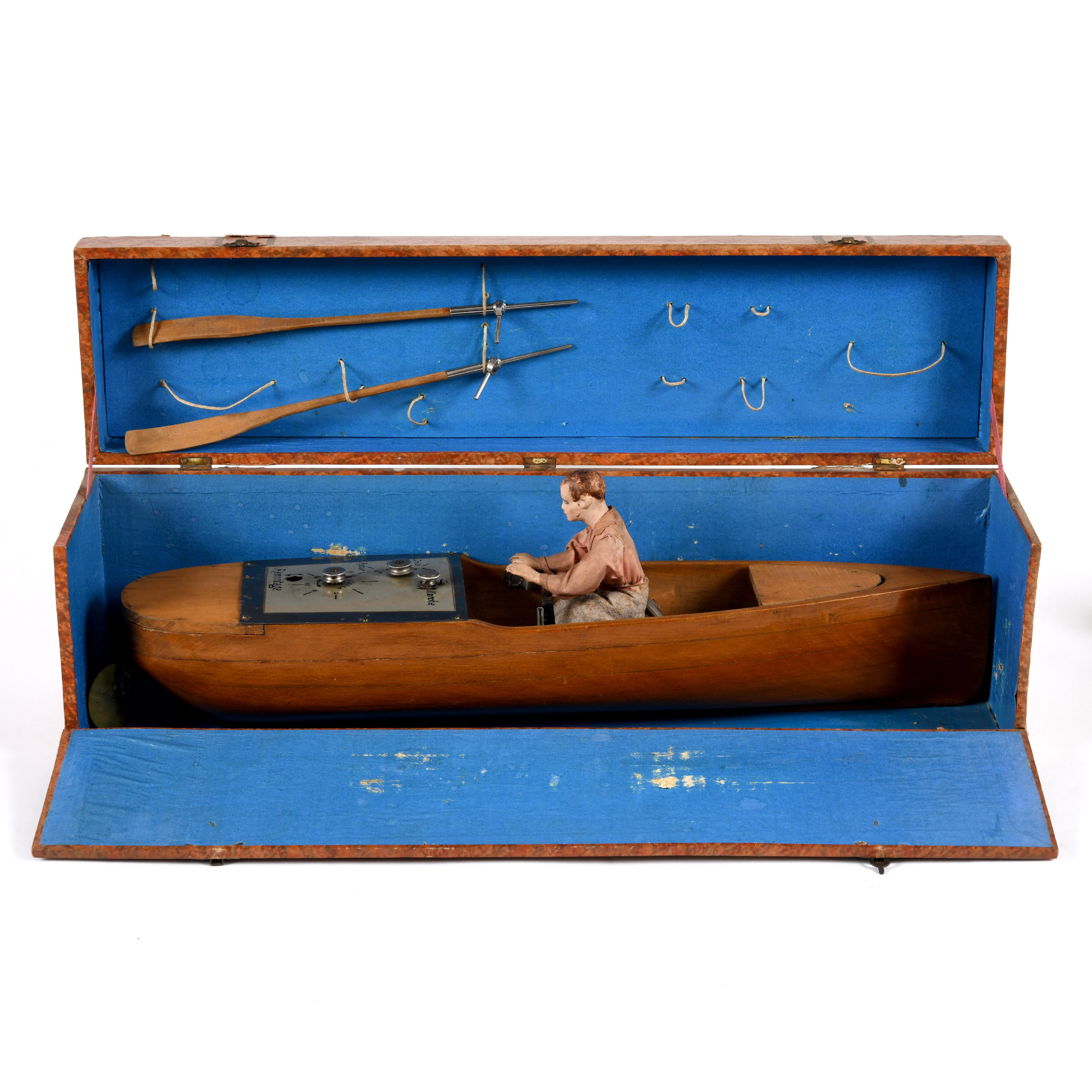 Images for 2422833. RARE BOXED 1920'S FRENCH TOY ROWING BOAT AND ROWER ...