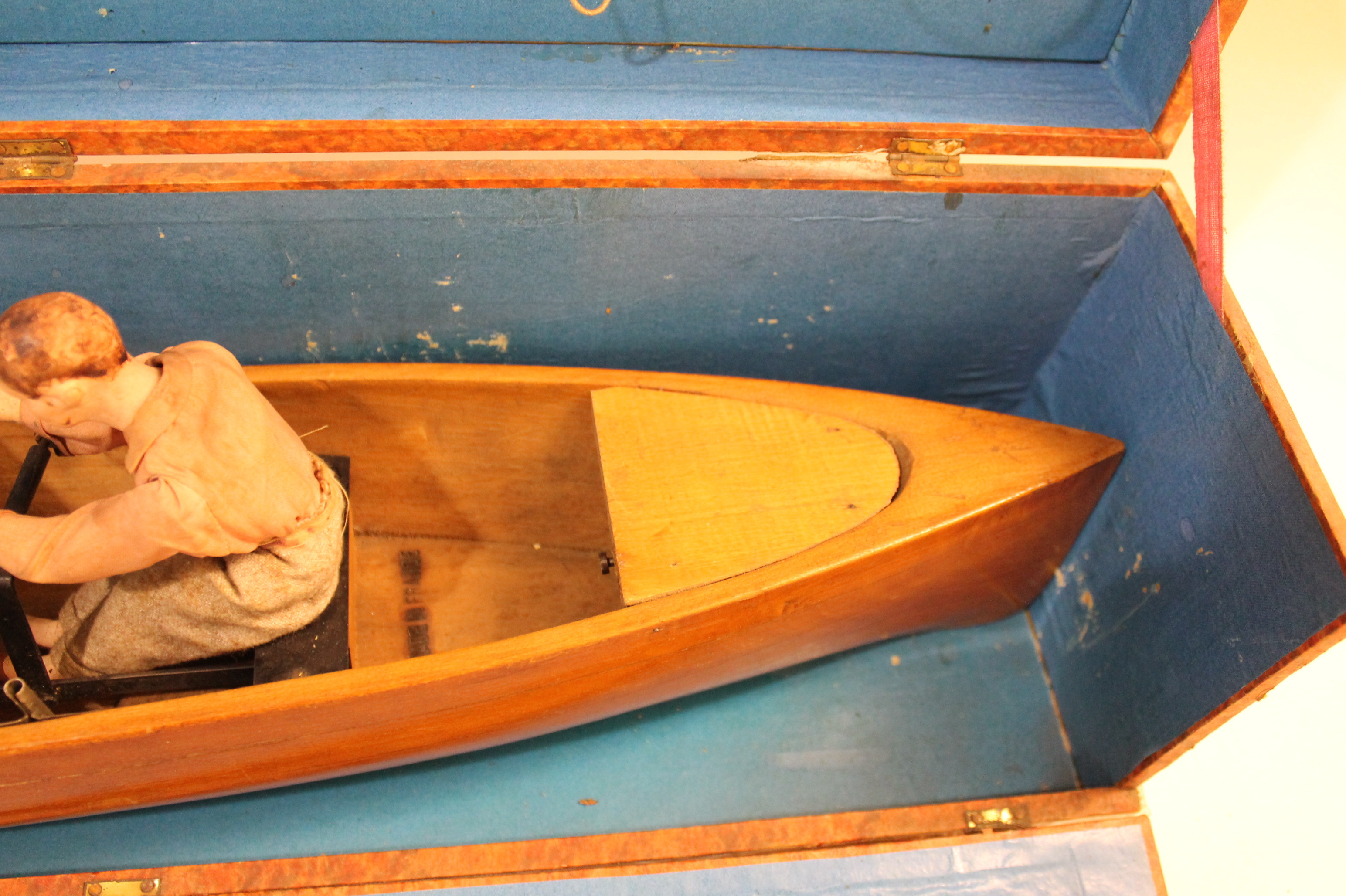 Images for 2422833. RARE BOXED 1920'S FRENCH TOY ROWING BOAT AND ROWER ...