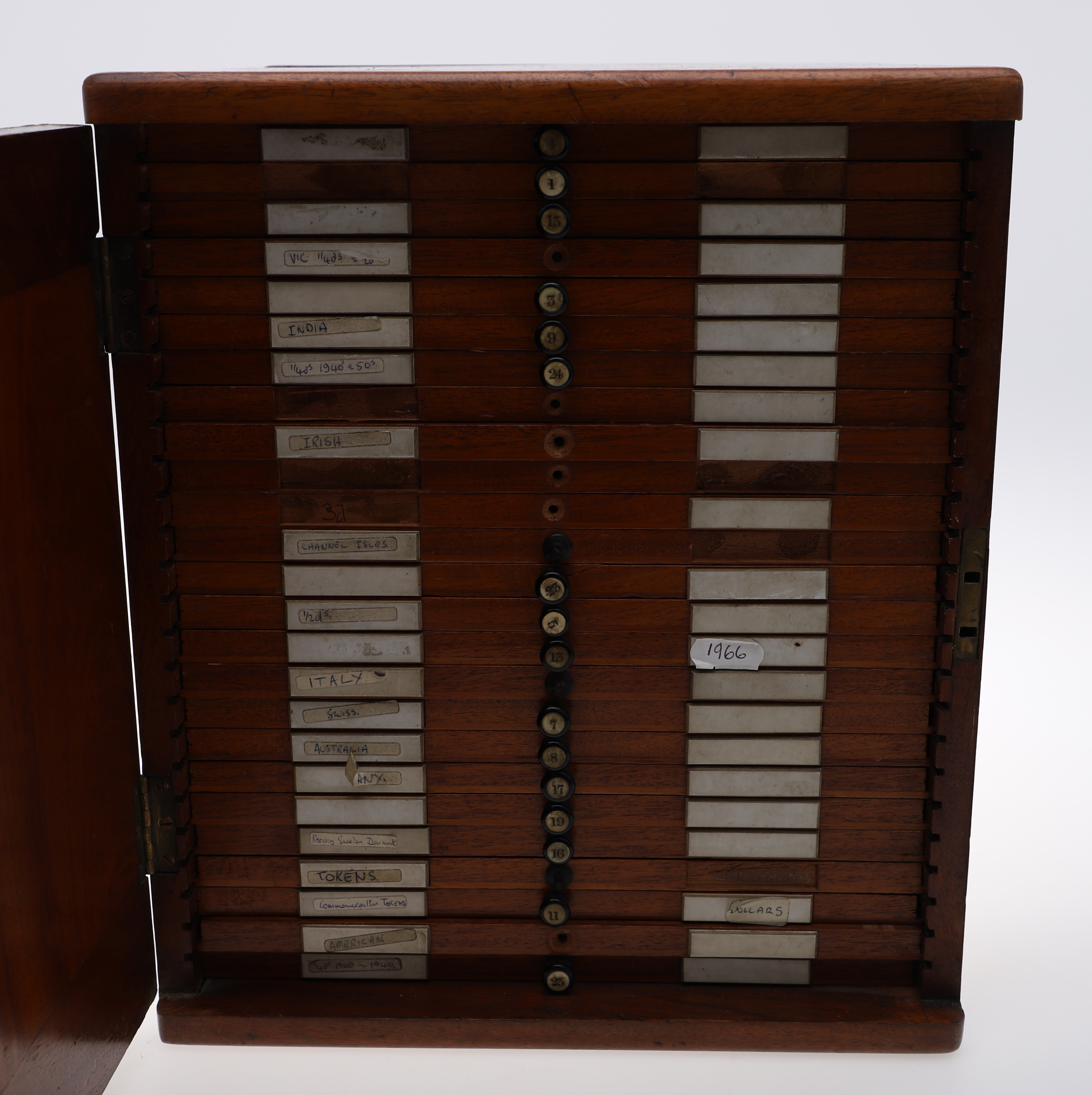Images for 2423205. A LARGE VICTORIAN MAHOGANY COIN CABINET AND ...