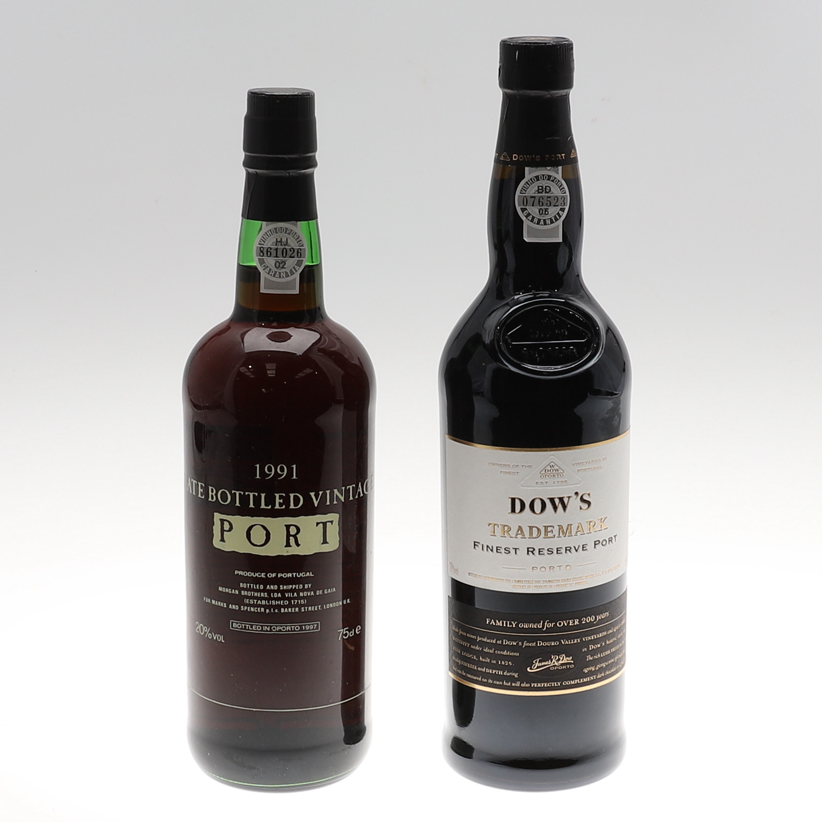 Images for 2424872. LATE BOTTLED PORT, 1991, AND A BOTTLE OF DOW’S ...
