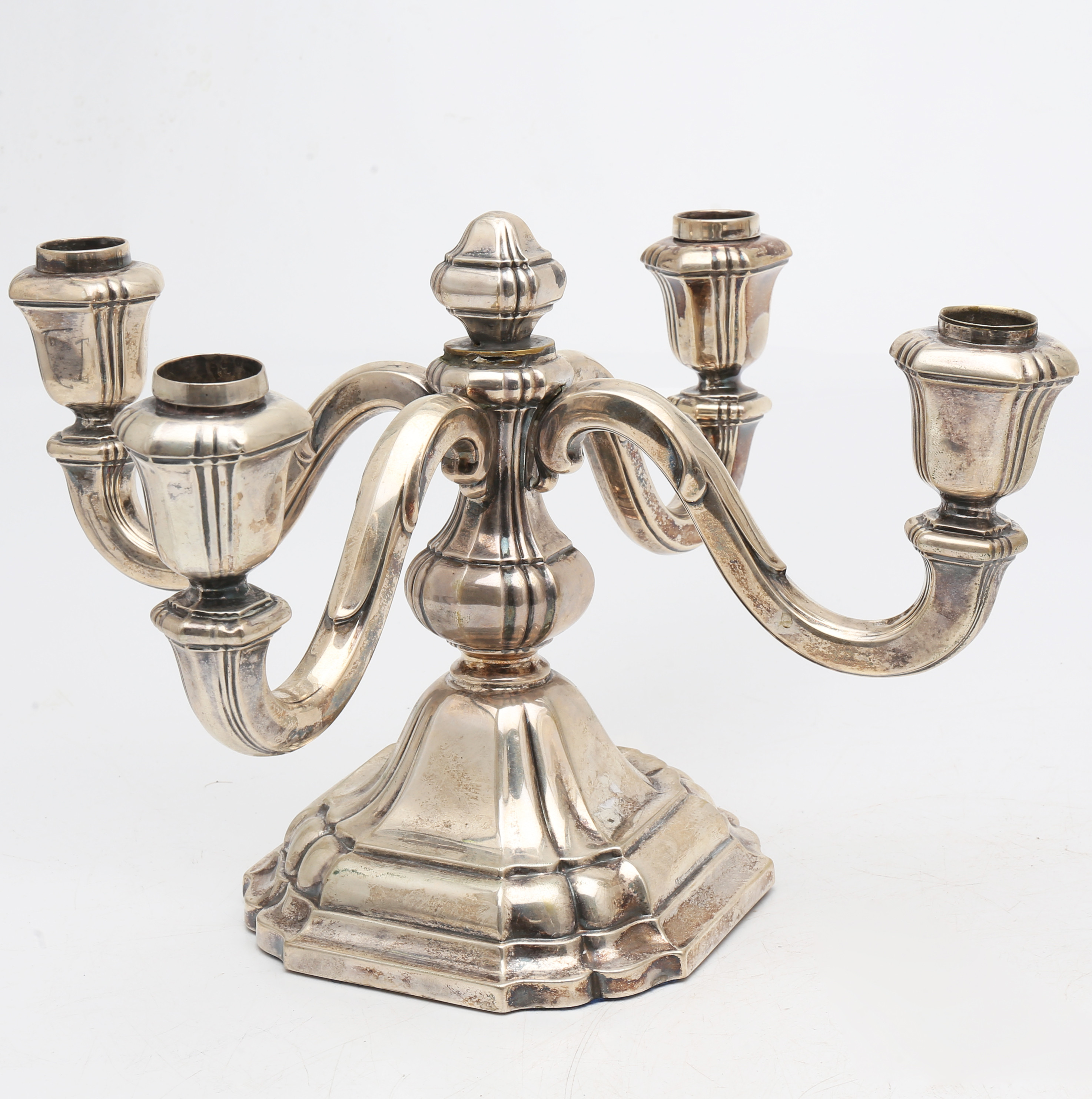 Images for 2425493. Pair of German candelabra in silver by Gebrüder ...