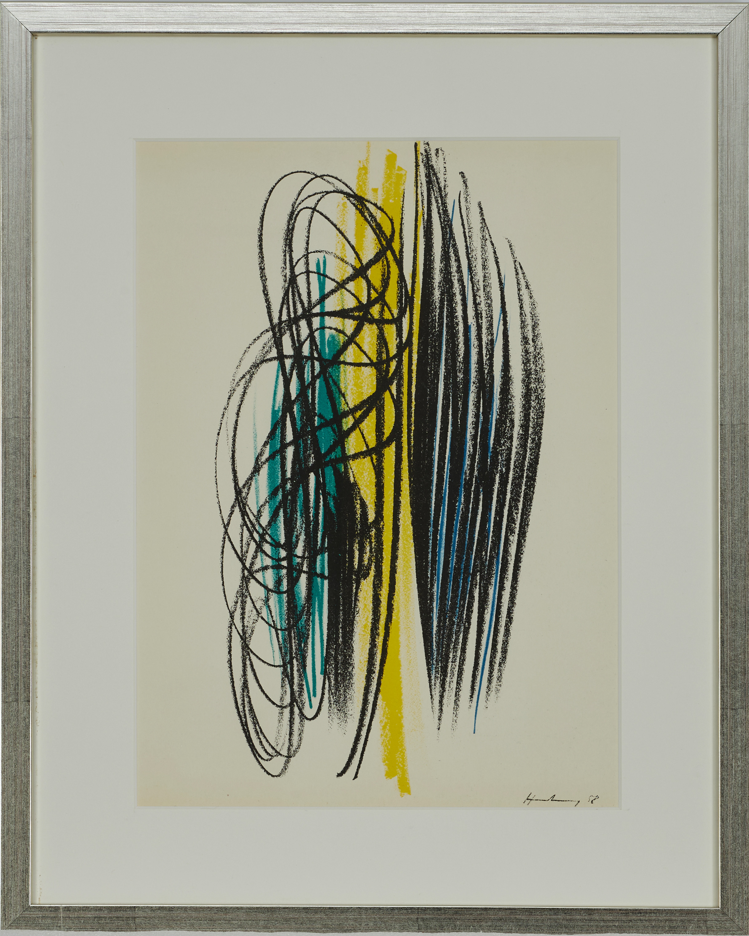 Images for 2426455. HANS HARTUNG. color lithograph from 1958, from the ...