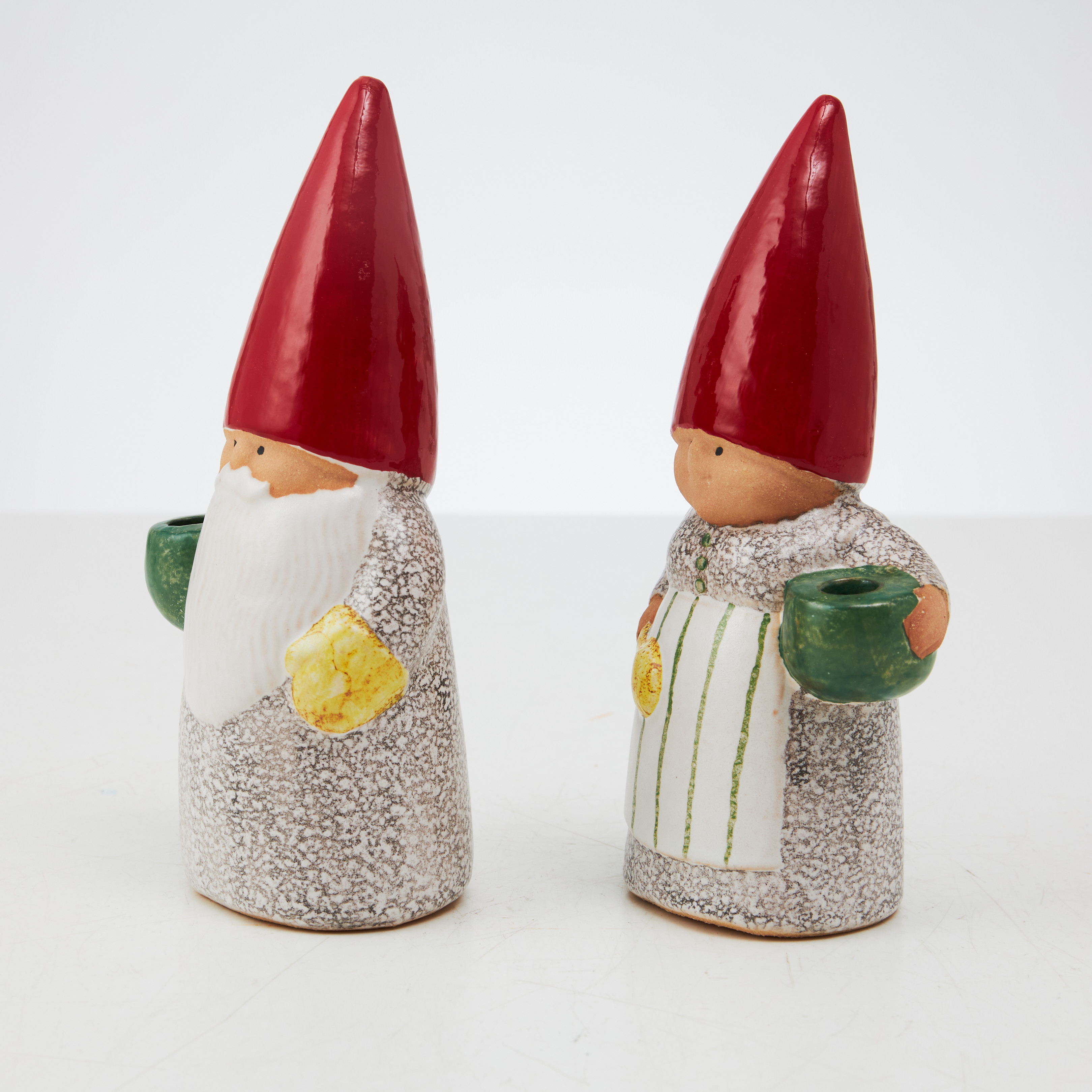 Bilder för 2426896. LISA LARSON. Figuriner, 2 st, med ljushållare ...