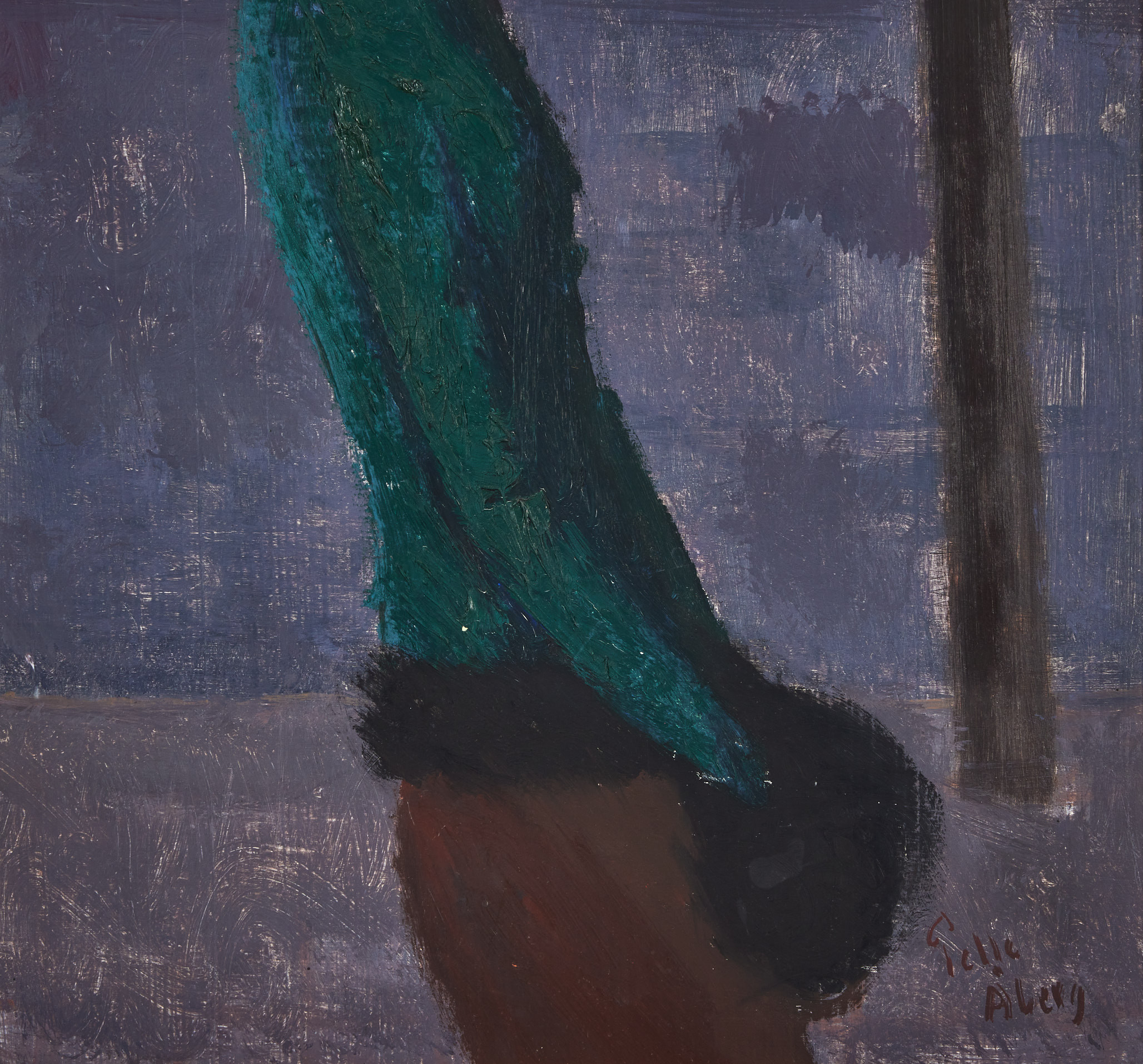 Images for 2428604. PELLE ÅBERG. On a walk, oil on Board 46 x 27 cm ...