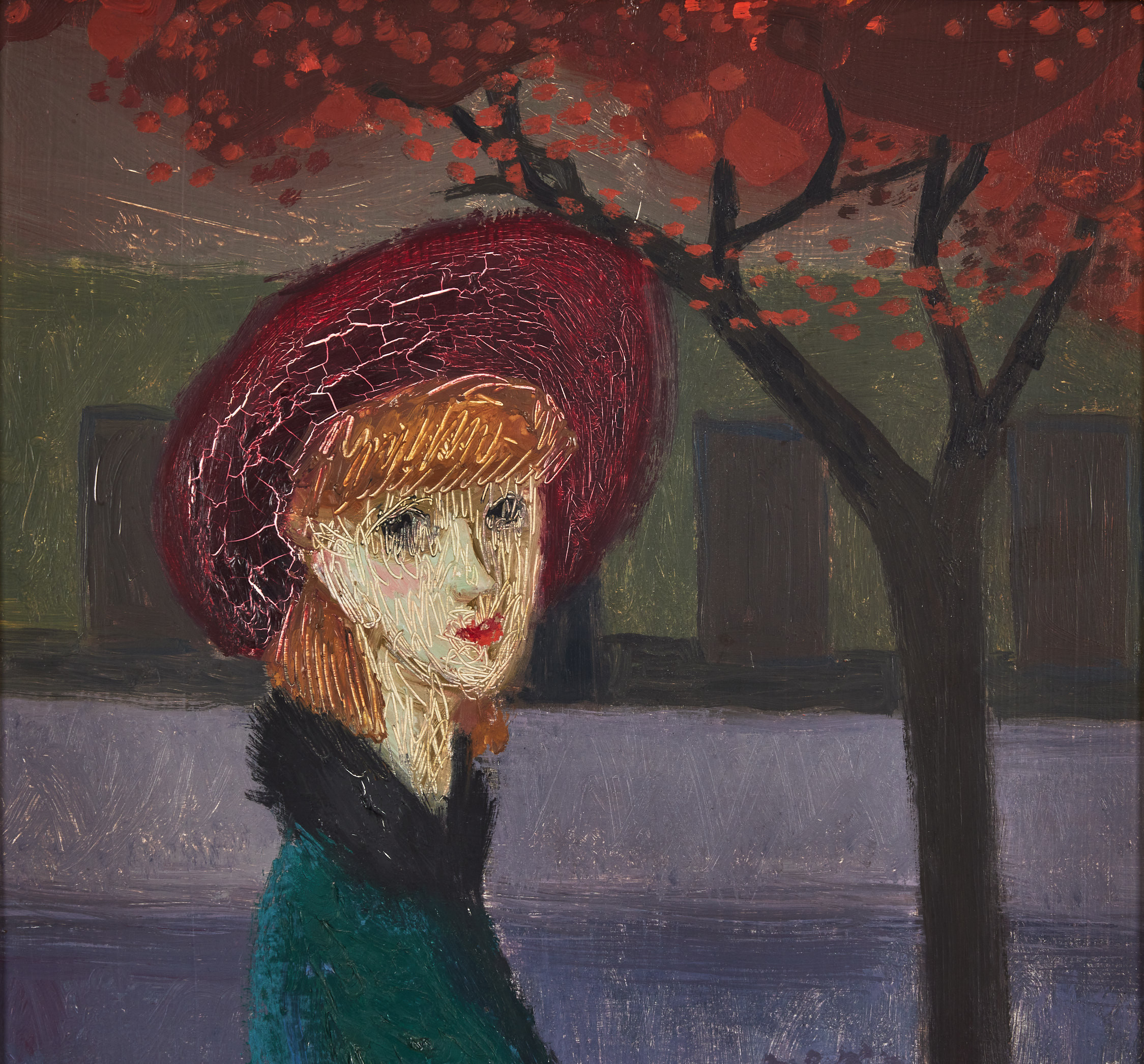 Images for 2428604. PELLE ÅBERG. On a walk, oil on Board 46 x 27 cm ...