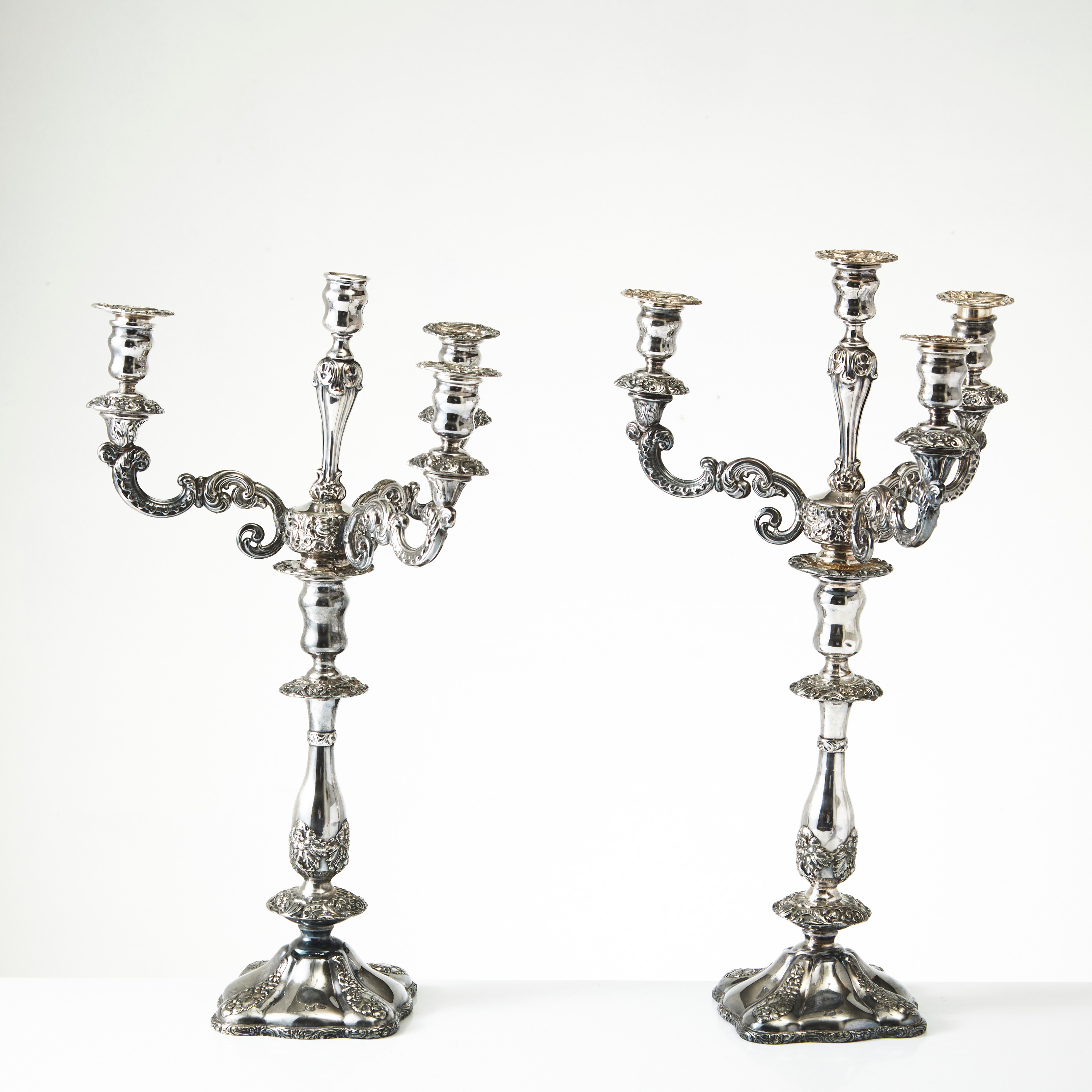 Images for 2430145. CANDELABRAR, a pair, nickel silver, 20th century ...