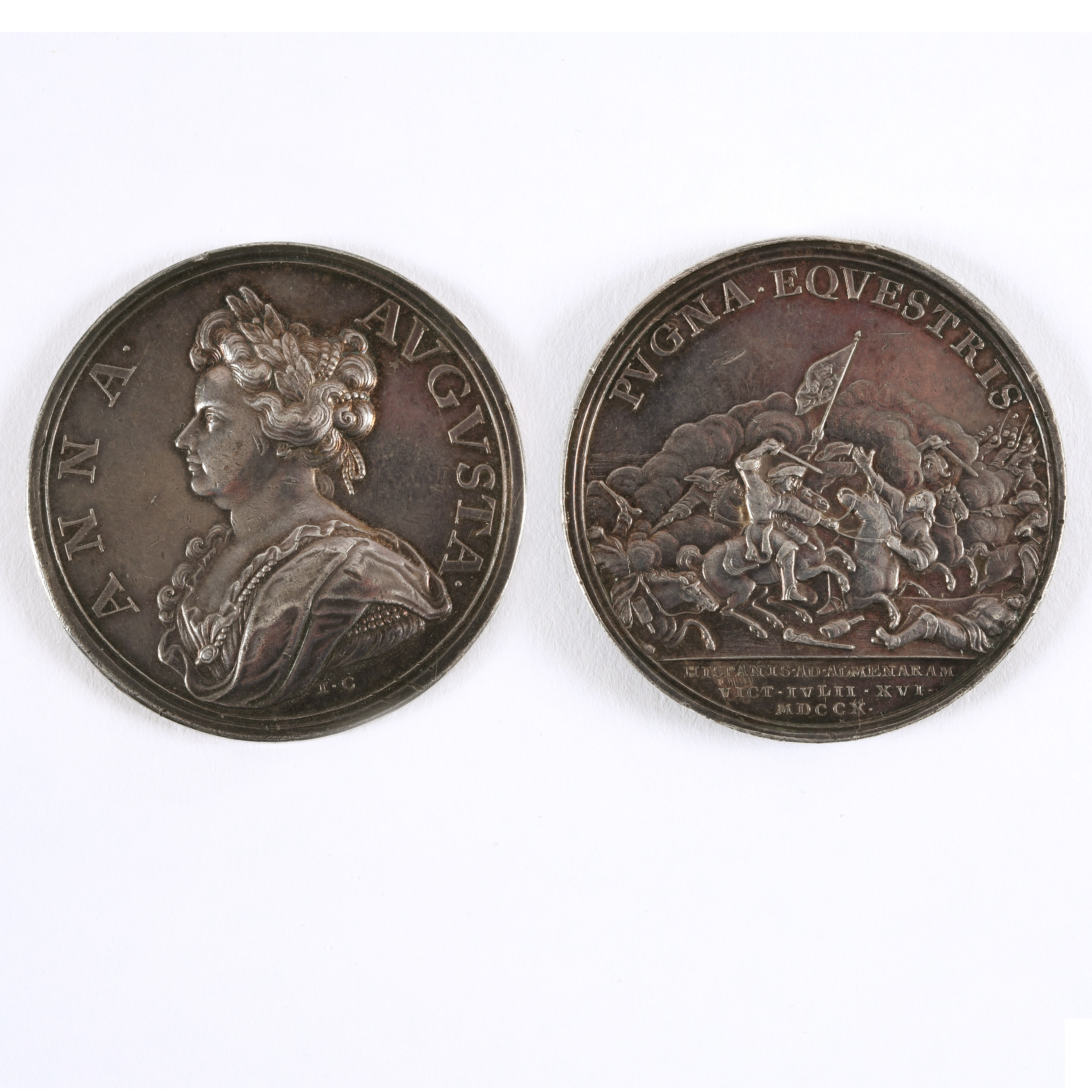 Images for 2430789. A QUEEN ANNE SILVER MEDAL CELEBRATING THE BATTLE OF ...