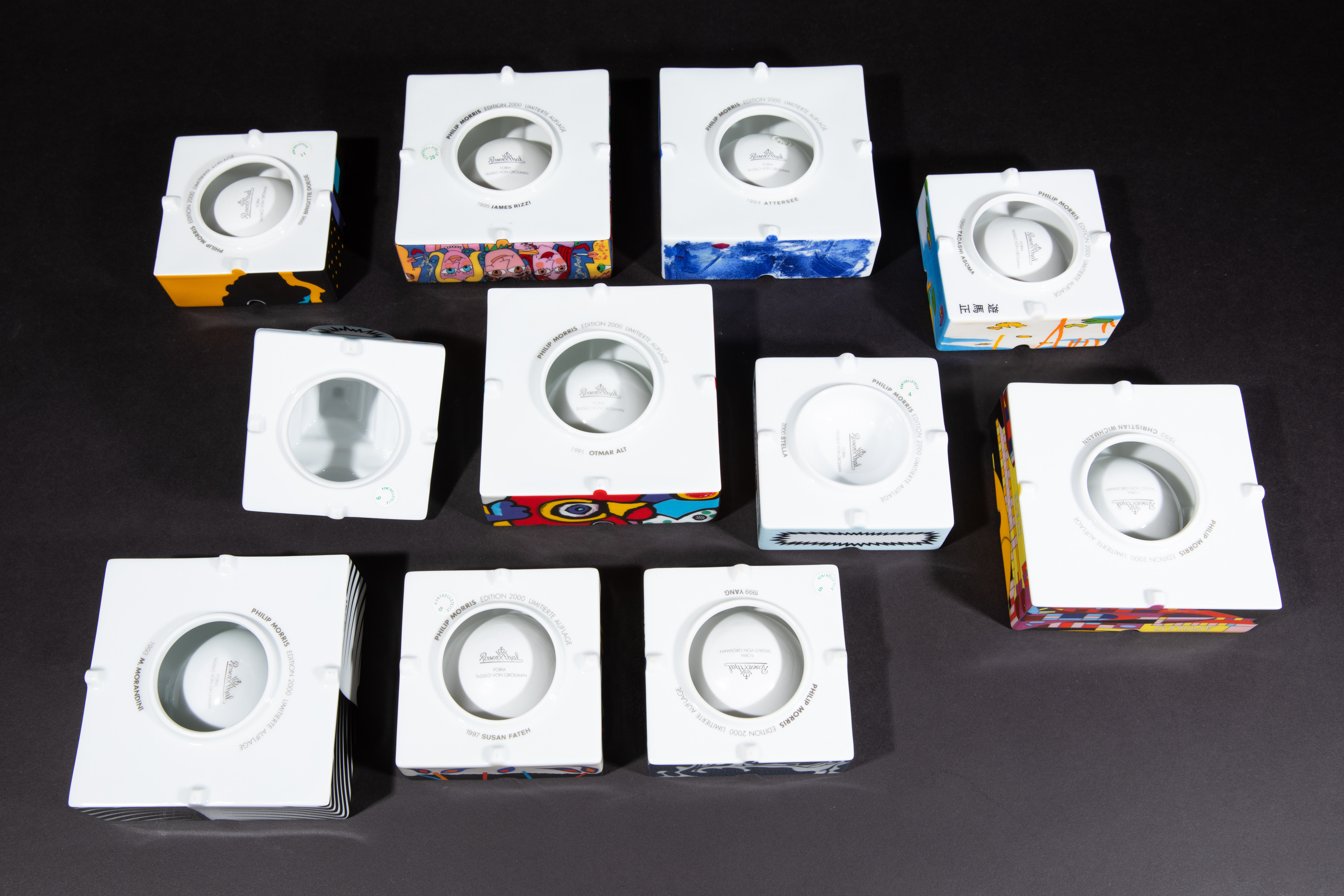 Images for 2431045. TASSILO VON GROLMAN. ROSENTHAL. Tower of ashtrays ...