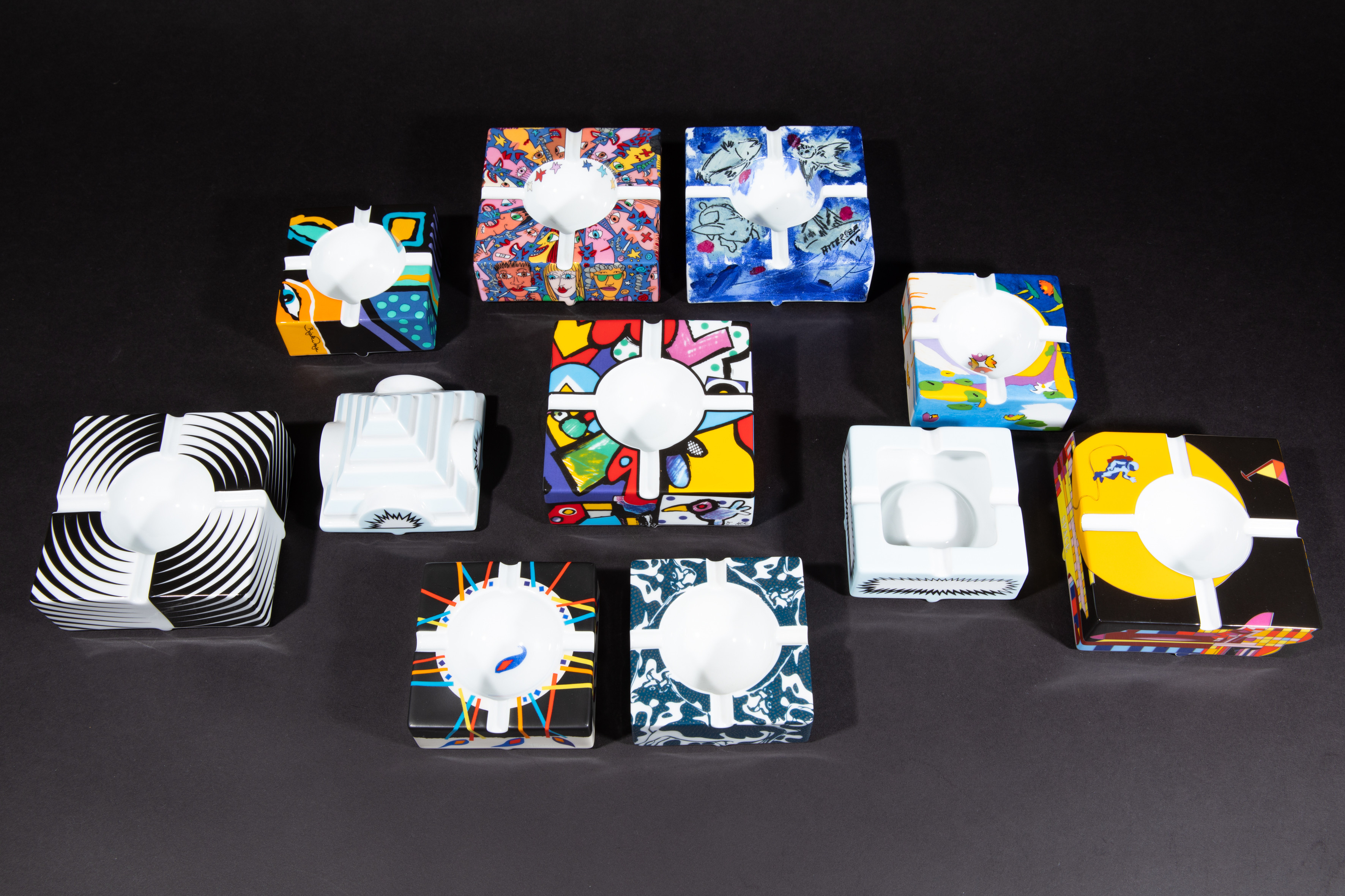 Images for 2431045. TASSILO VON GROLMAN. ROSENTHAL. Tower of ashtrays ...