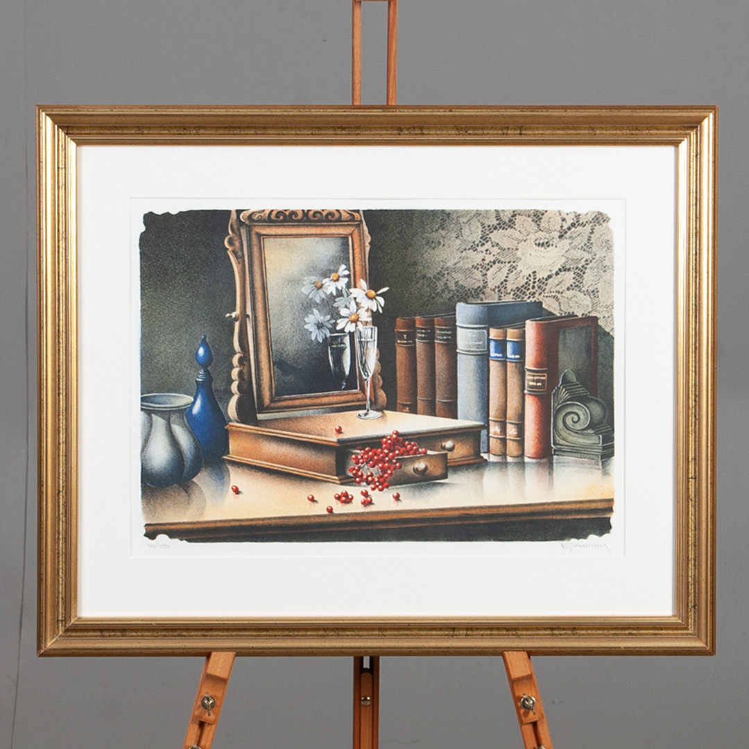 Images for 2431703. NILS E JOHANSSON. Lithograph, still life, signed ...