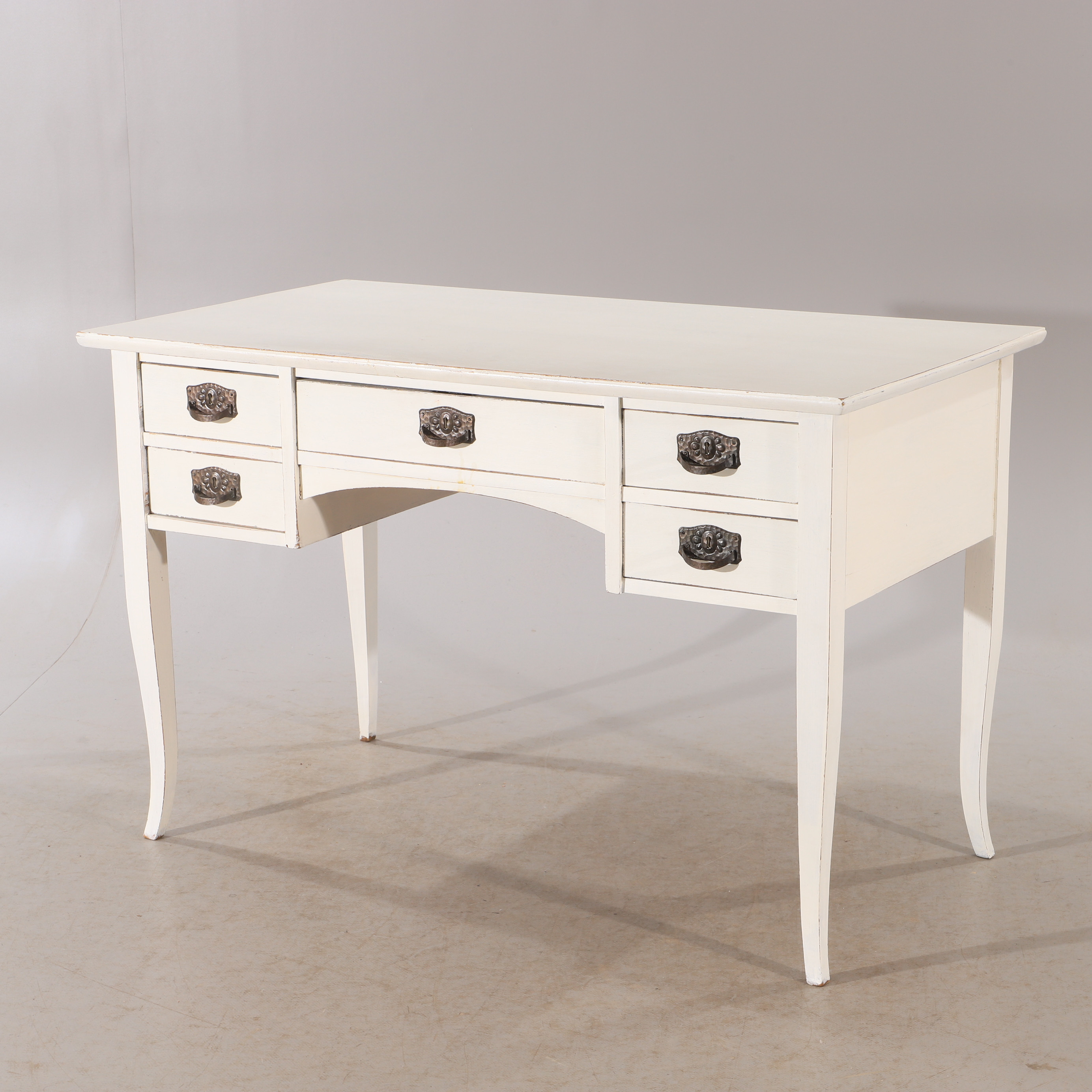 Images for 2432118. DESK AND CHAIR, white painted, art nouveau. - Auctionet