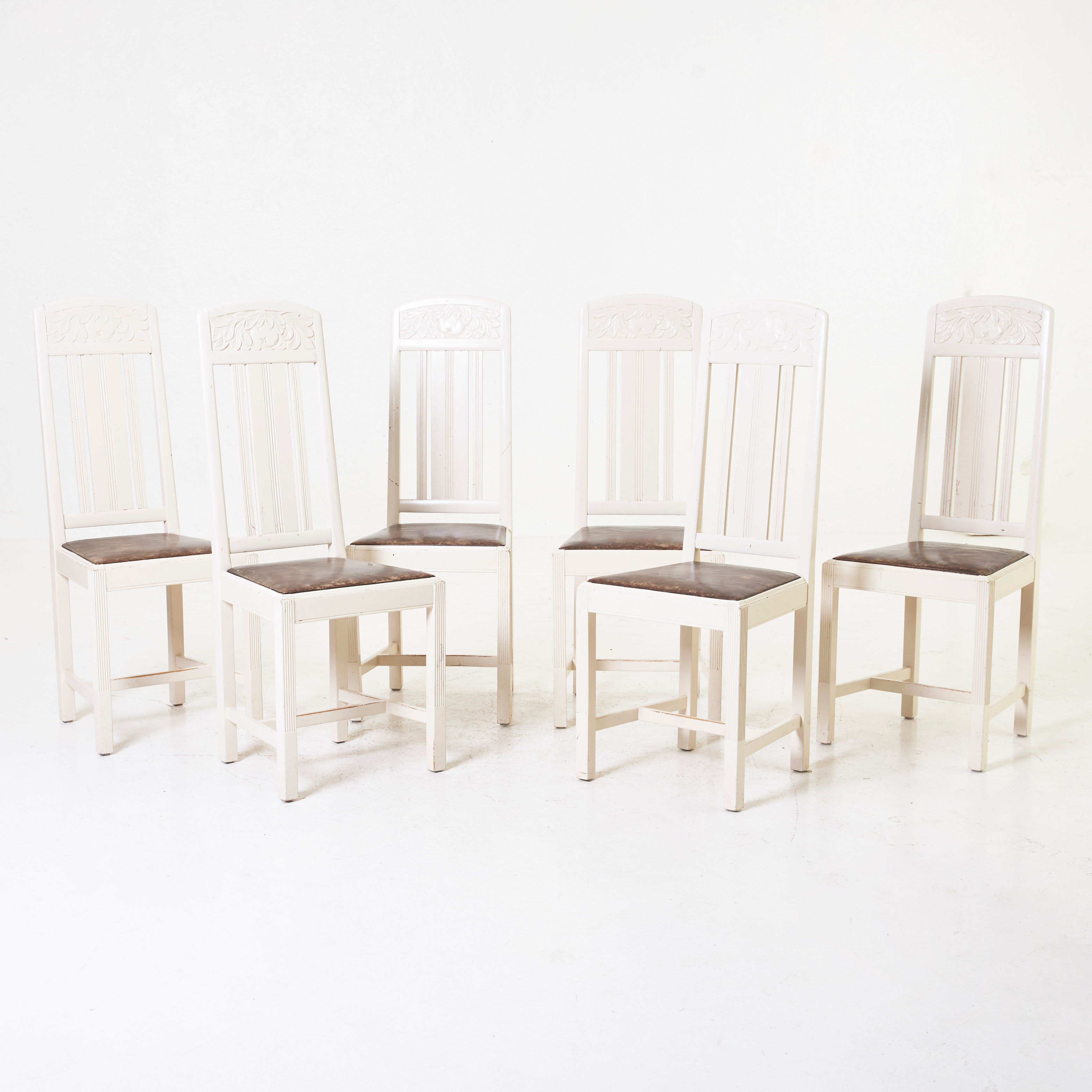 Bilder för 2432627. STOLAR, 6 stycken, jugend, 1900-talets början ...