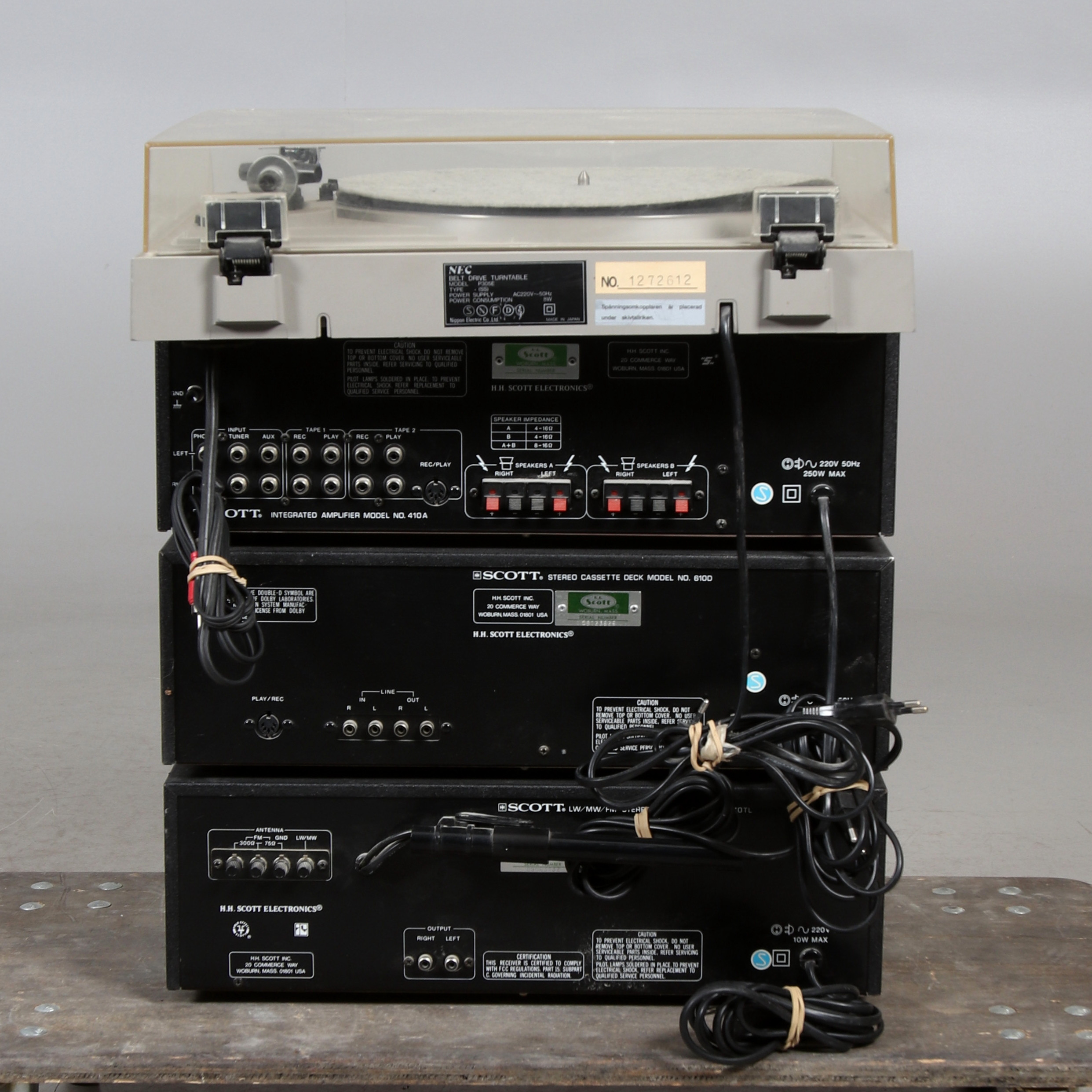 Images for 2435412. STEREO SYSTEM Scott with RECORD PLAYER Nec, 4 parts ...