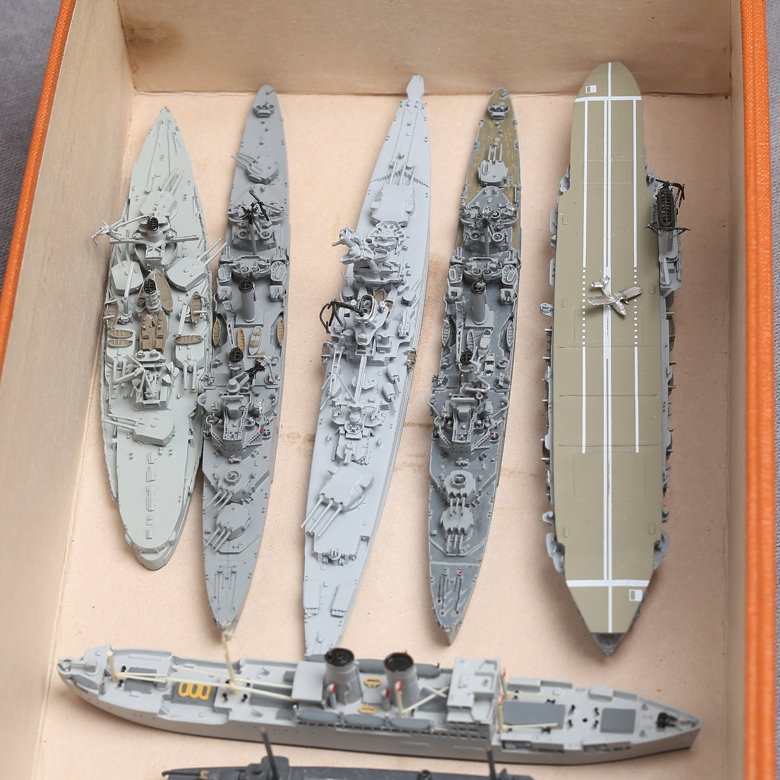 Images for 2439623. SHIP MODELS, waterline models, 14 pcs, metal ...