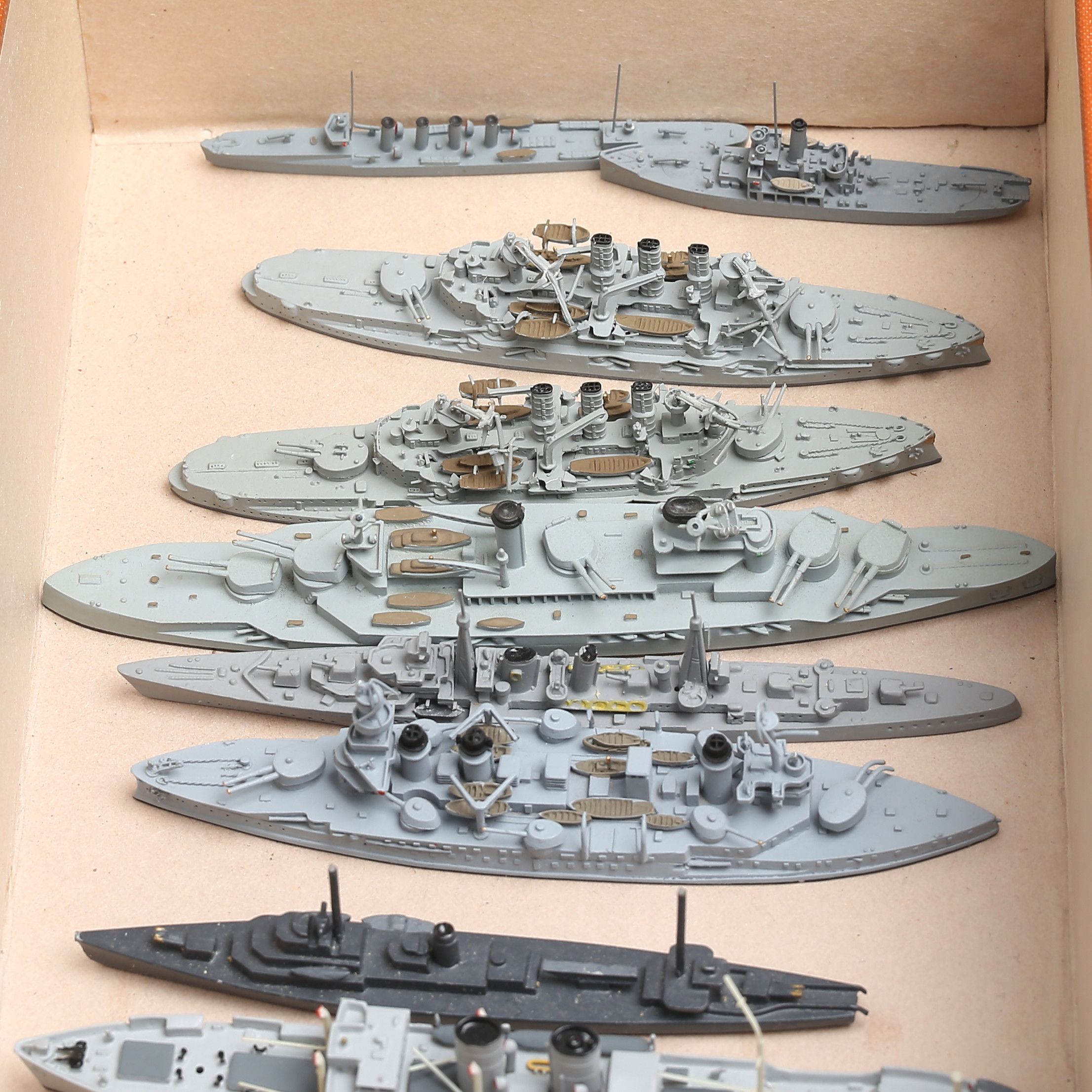 Images for 2439623. SHIP MODELS, waterline models, 14 pcs, metal ...