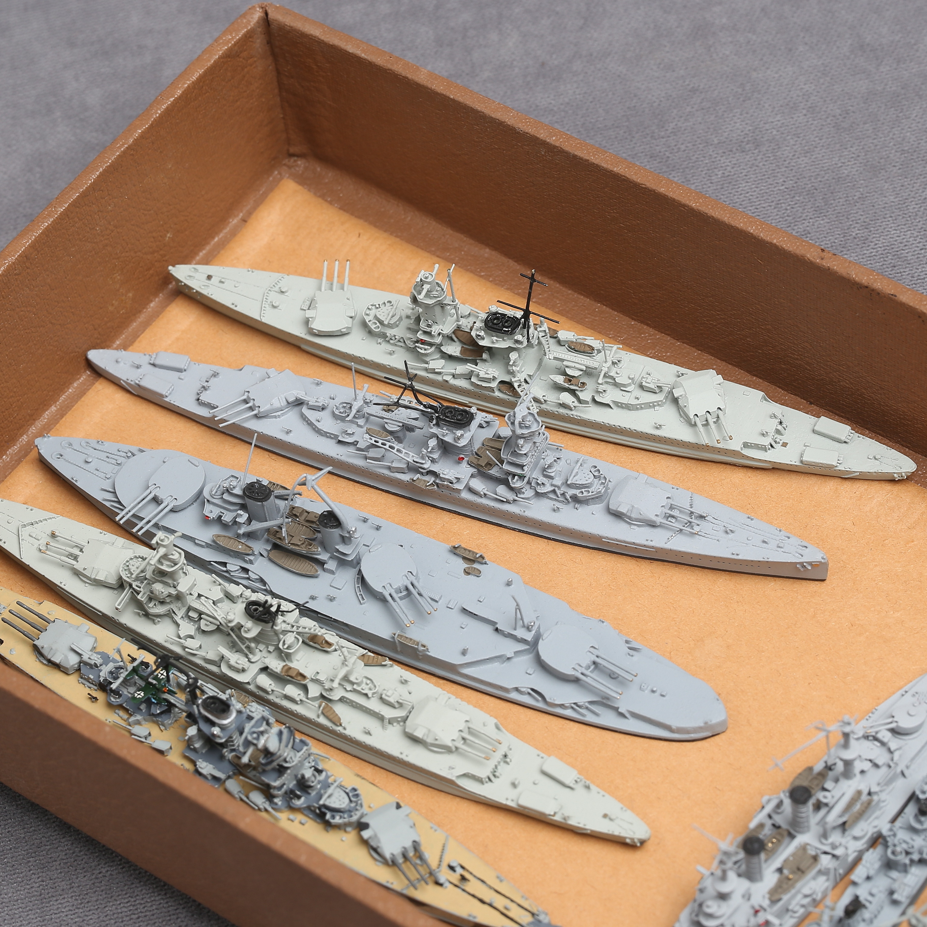 Images for 2439673. SHIP MODELS, waterline models, 14 pcs, metal ...