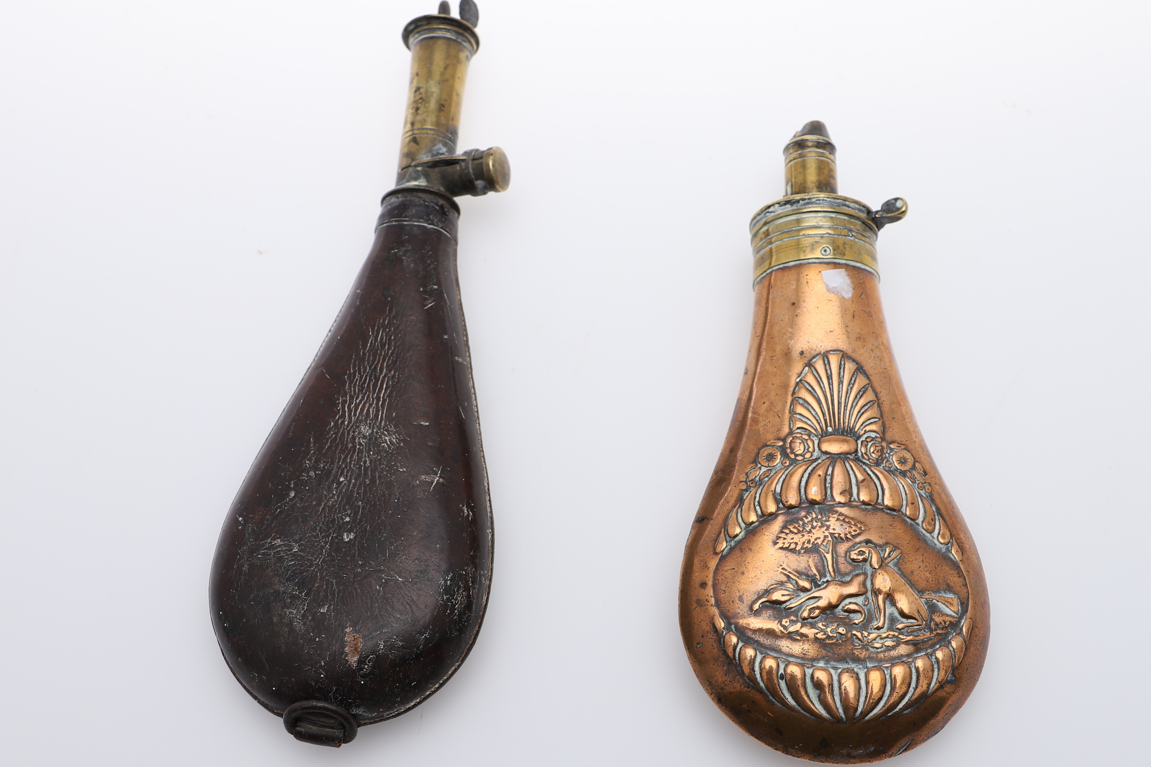 Images for 2439870. TWO 19TH CENTURY SHOT FLASKS. - Auctionet
