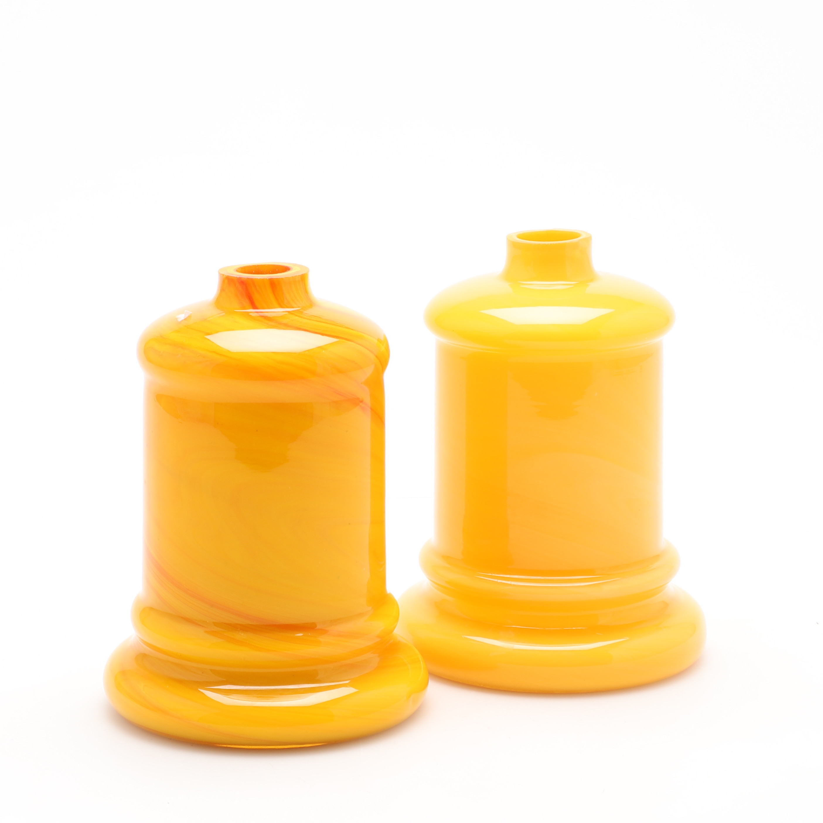 Images for 2439888. VASES/TABLE LAMP FEET, a similar pair, glass ...