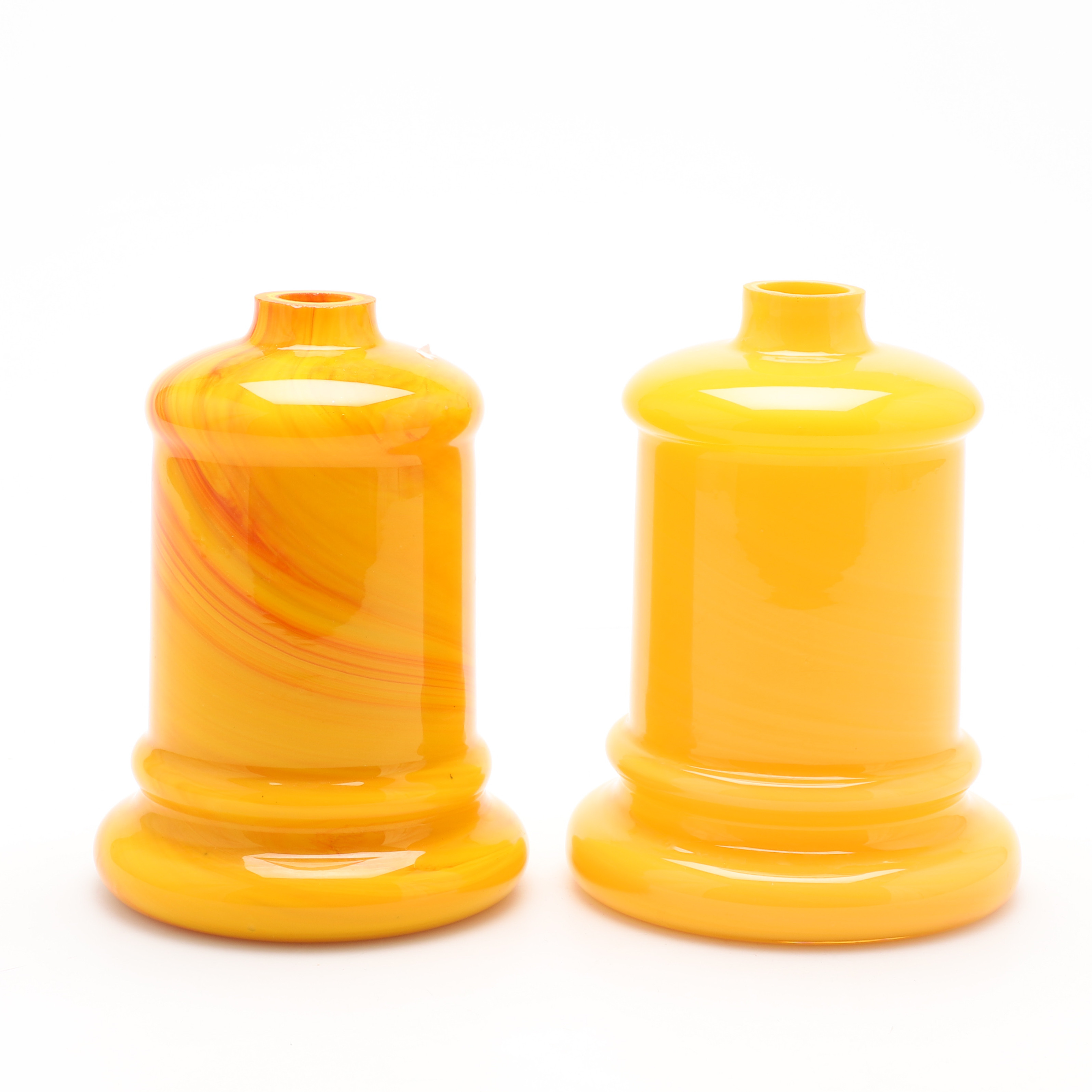 Images for 2439888. VASES/TABLE LAMP FEET, a similar pair, glass ...