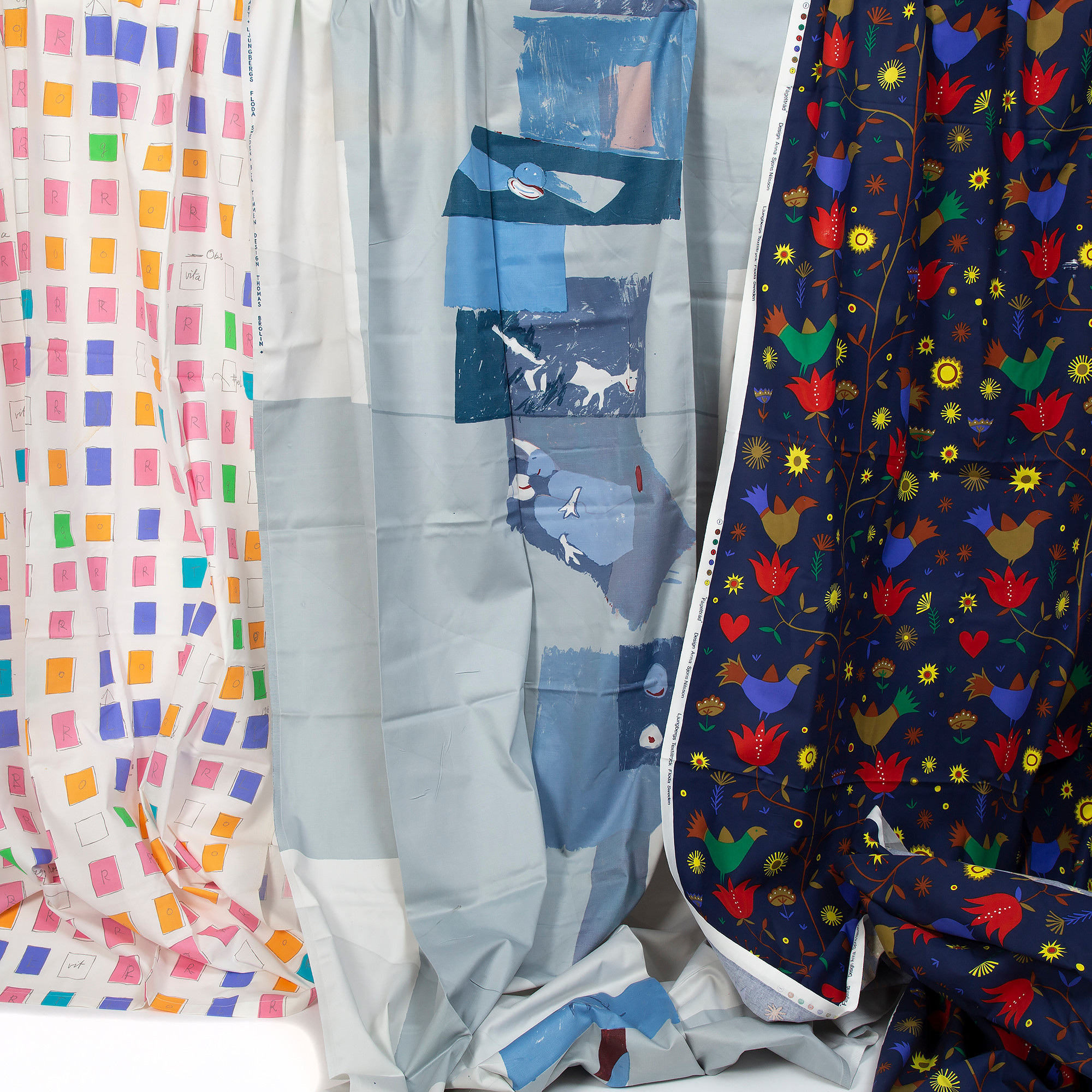 Images for 2440443. FABRICS, 3 pieces, Viola Gråsten and Thomas Brolin ...