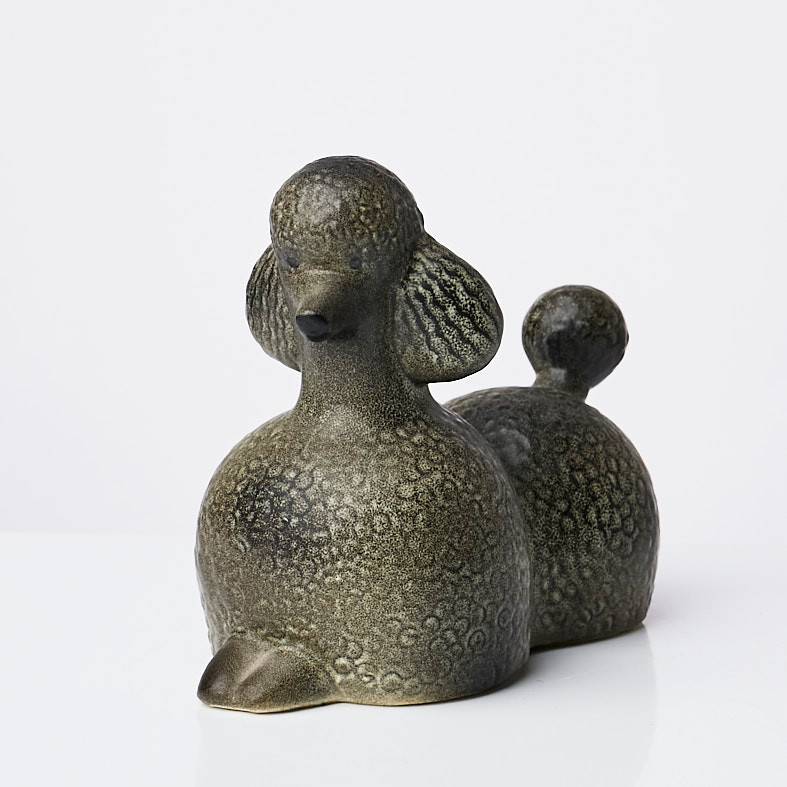 Images for 2442796. LISA LARSON. Figurine, Lying poodle, marked LISA L ...