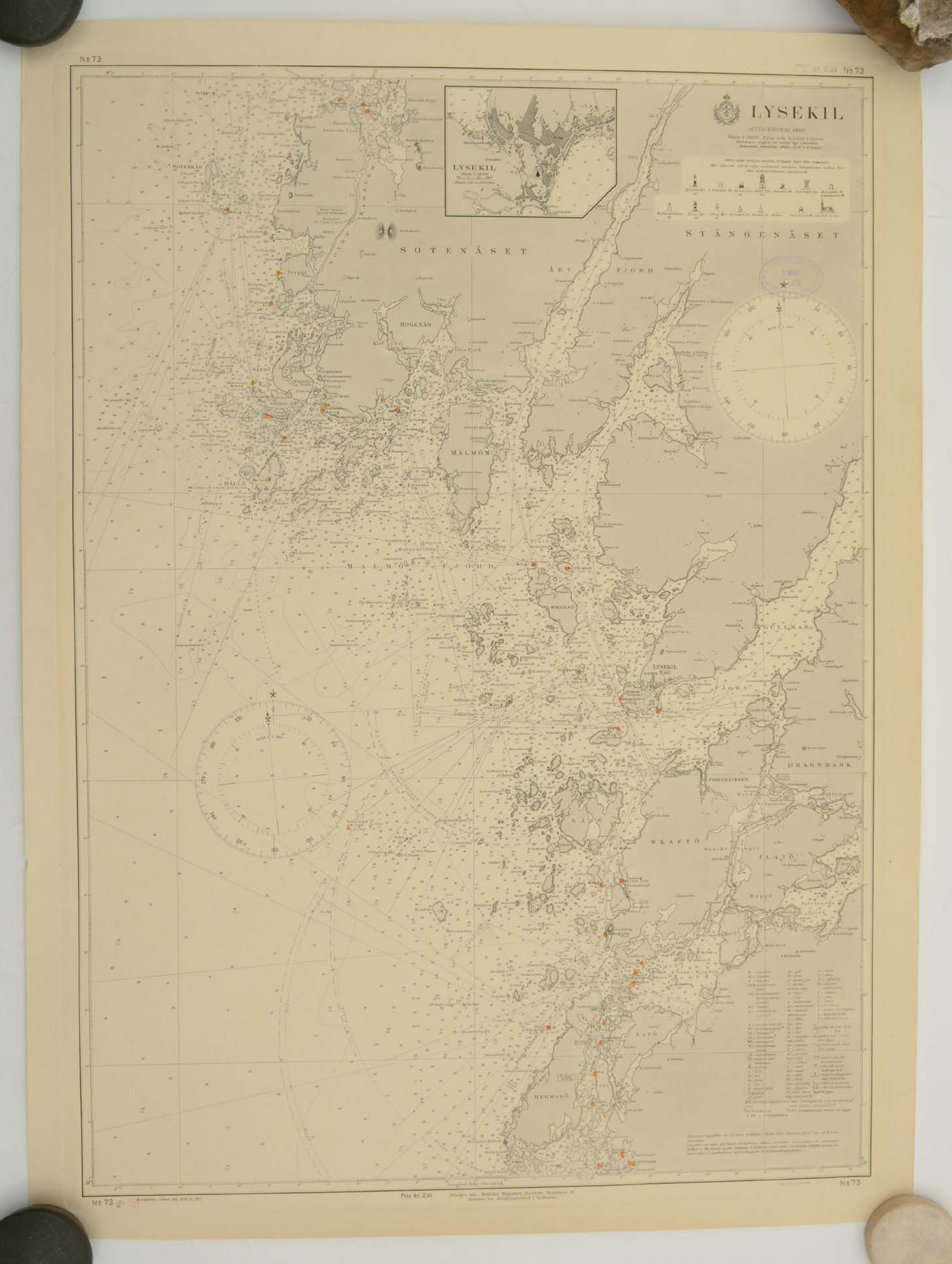 Images for 2443019. Chart. Skagerack and the Bohu coast. 9 maps ...
