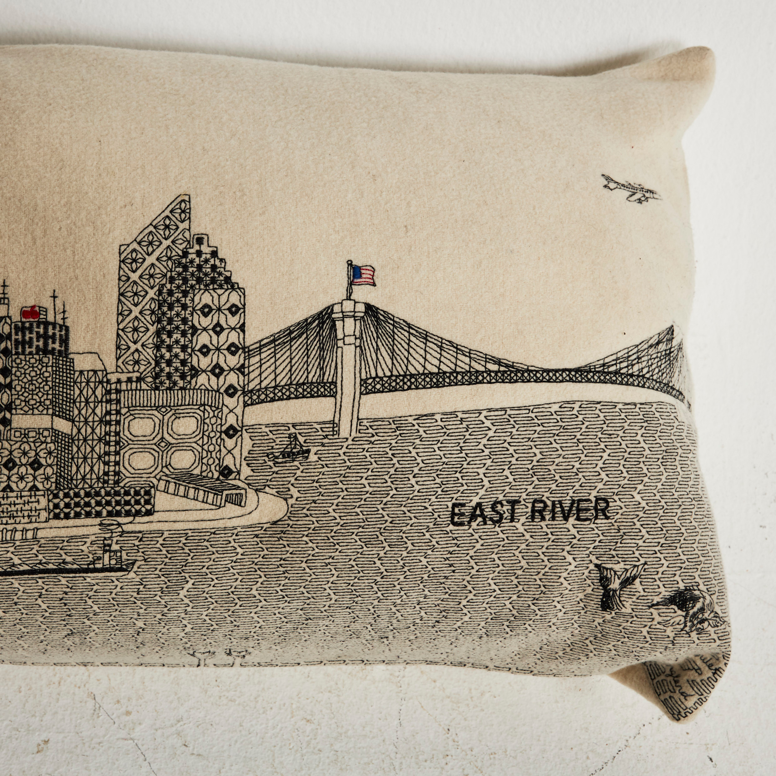 Images for 2443978. CHARLENE MULLEN. PILLOWS, 2 pcs, "New York by Day ...