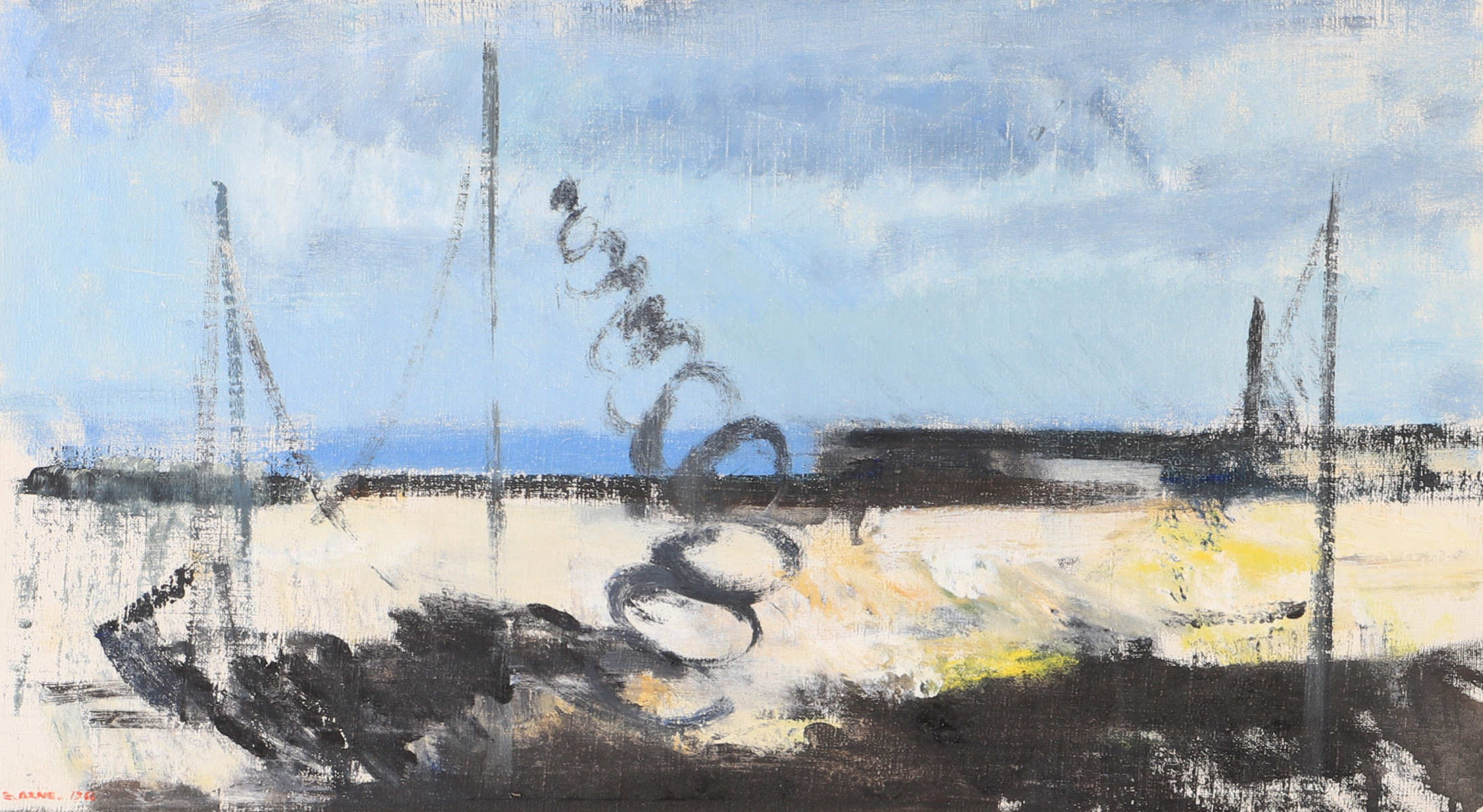 Images for 2448772. GUSTAV ARNE. "Net, Domsten", oil on canvas, signed ...