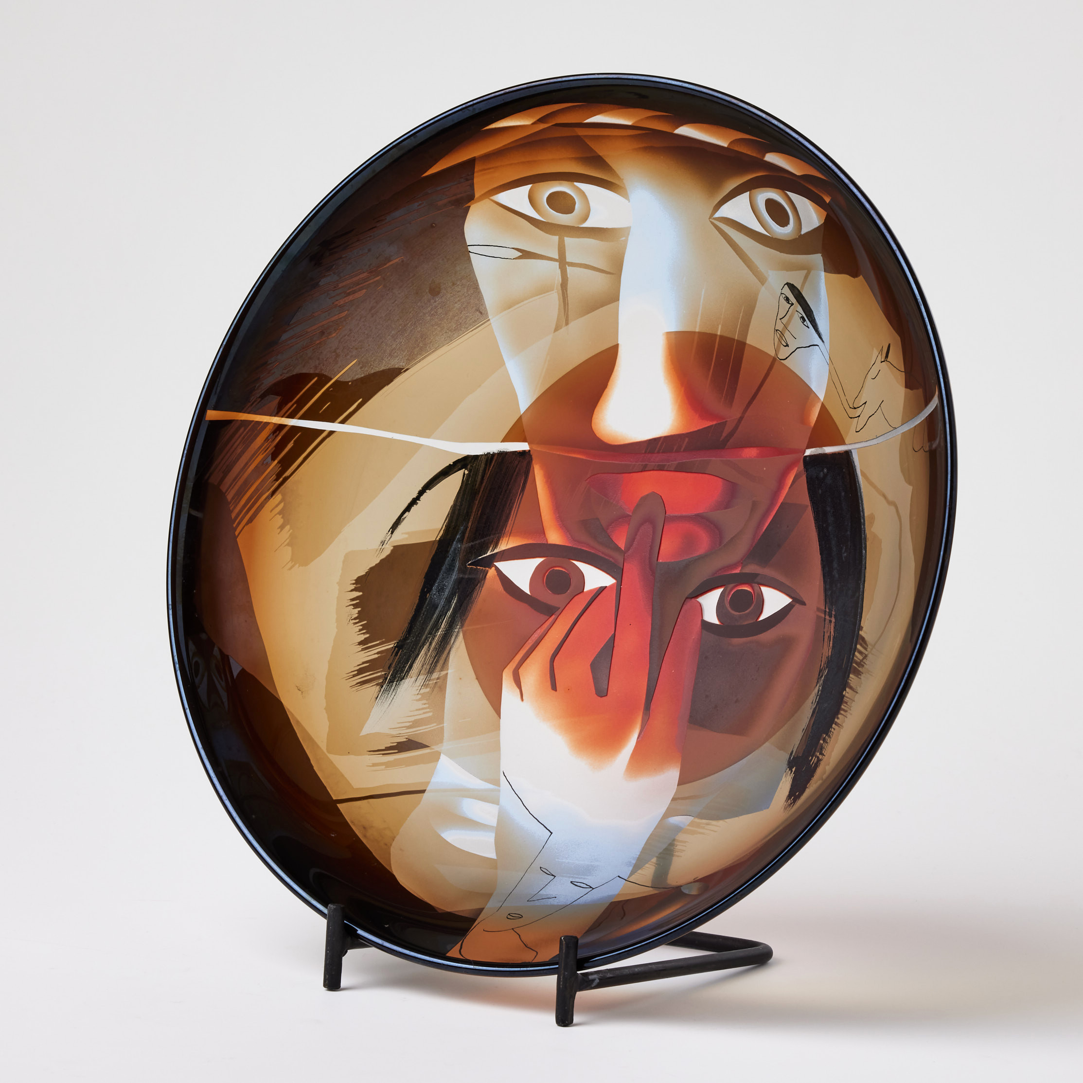 Images for 2449800. ANN WOLFF. Bowl, blown by Wilke Adolfsson, line and ...