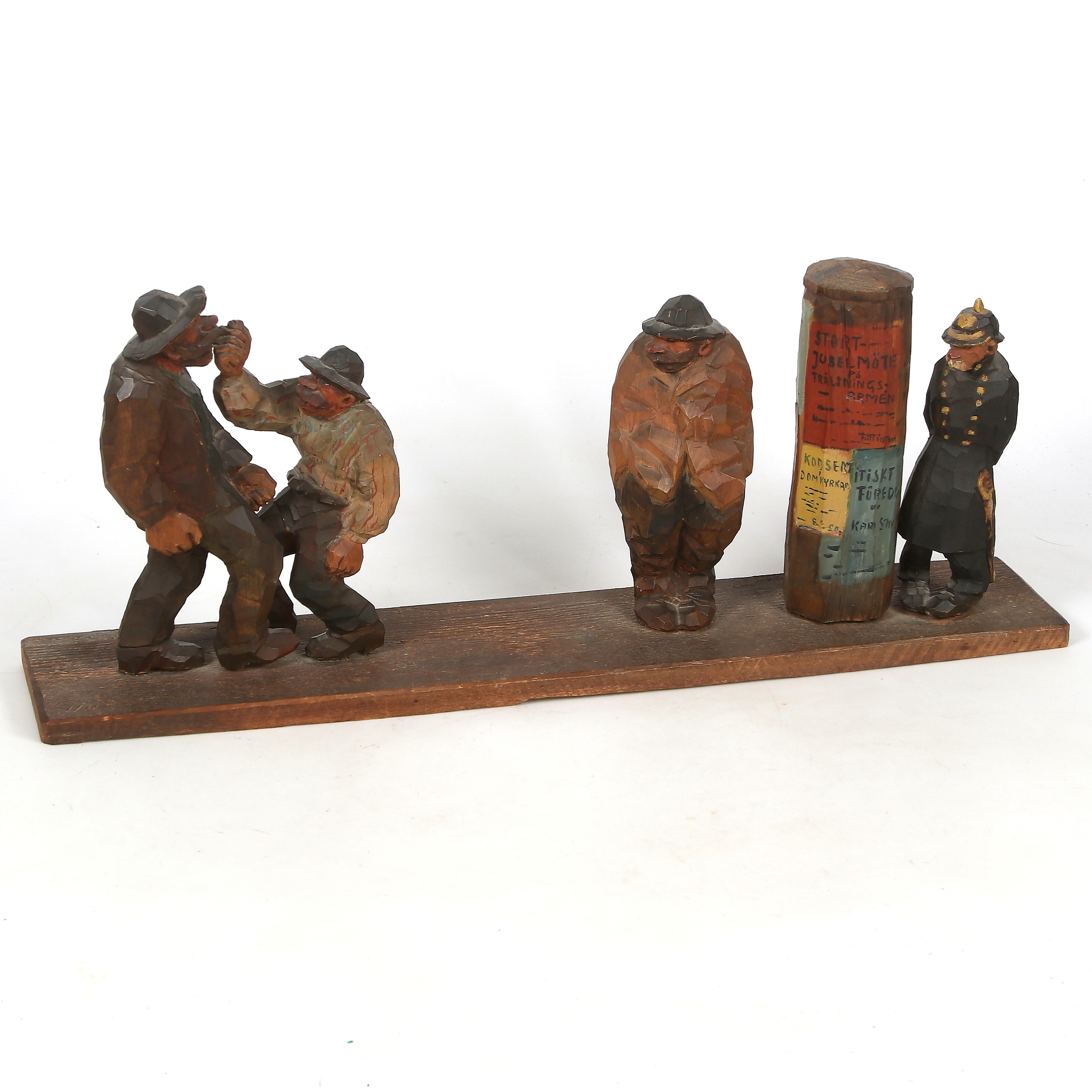 Bilder för 2450743. HANS HAMPE SVANBERG. "Gruff", skulpturer, skuret ...