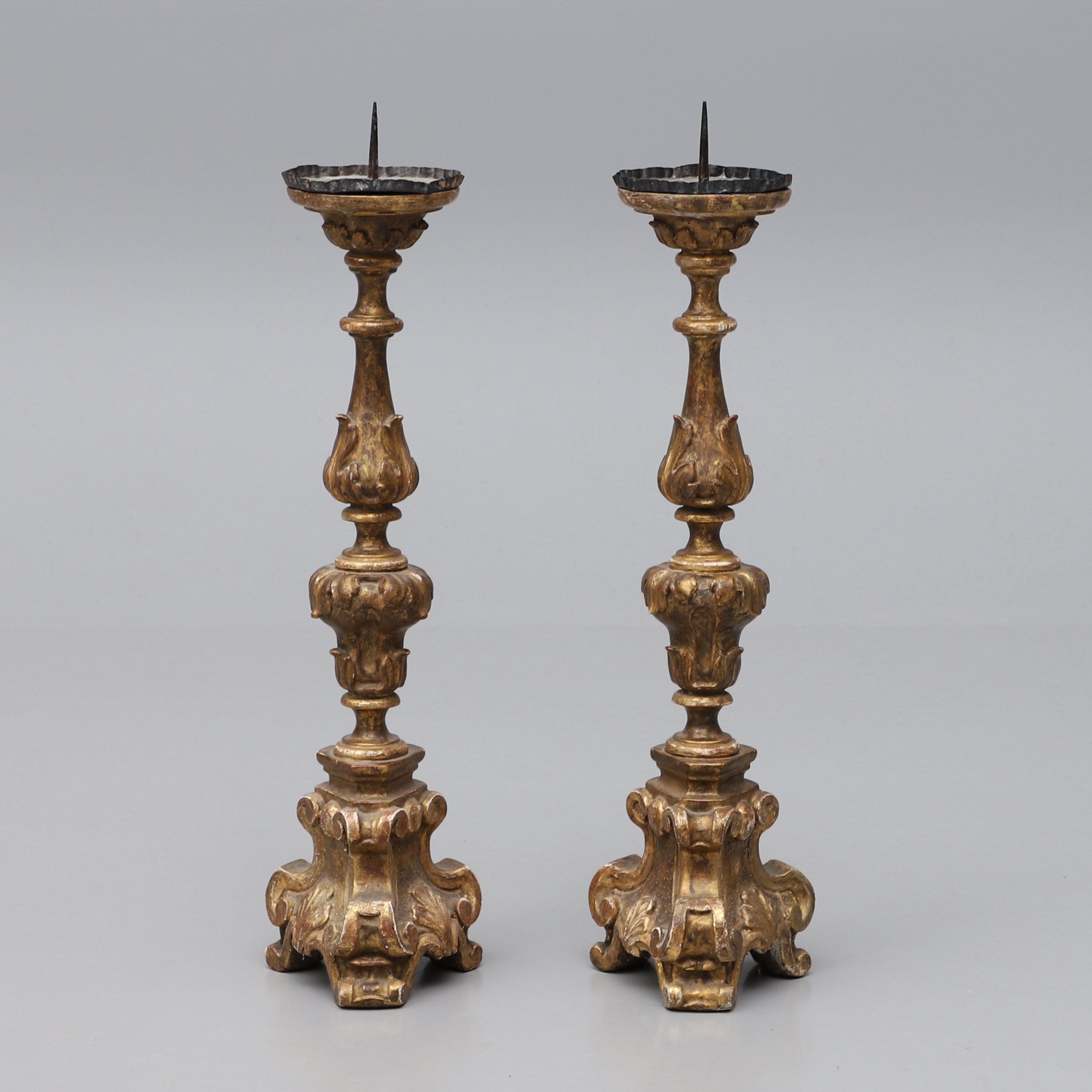 Images for 2451418. FLOOR CANDLESTICKS, a pair, baroque style. - Auctionet