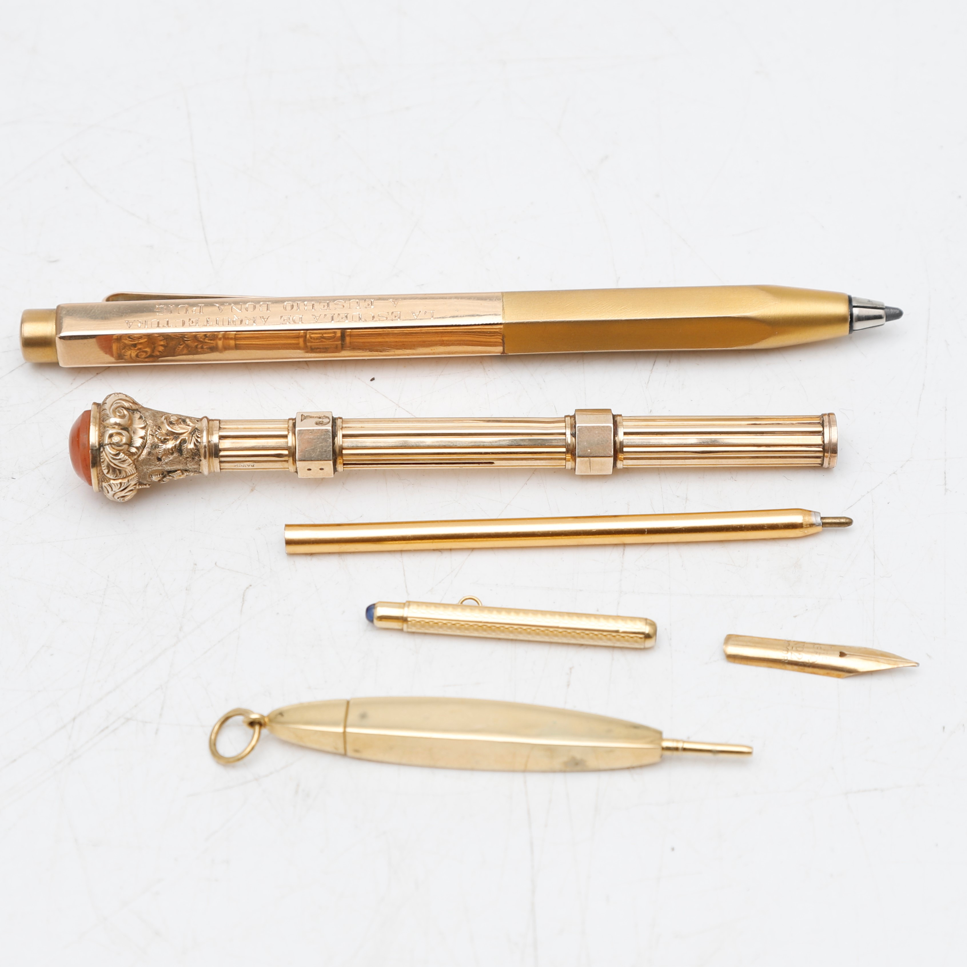 Images for 2453344. Pen pen and mechanical pencil in gold; pencils in ...