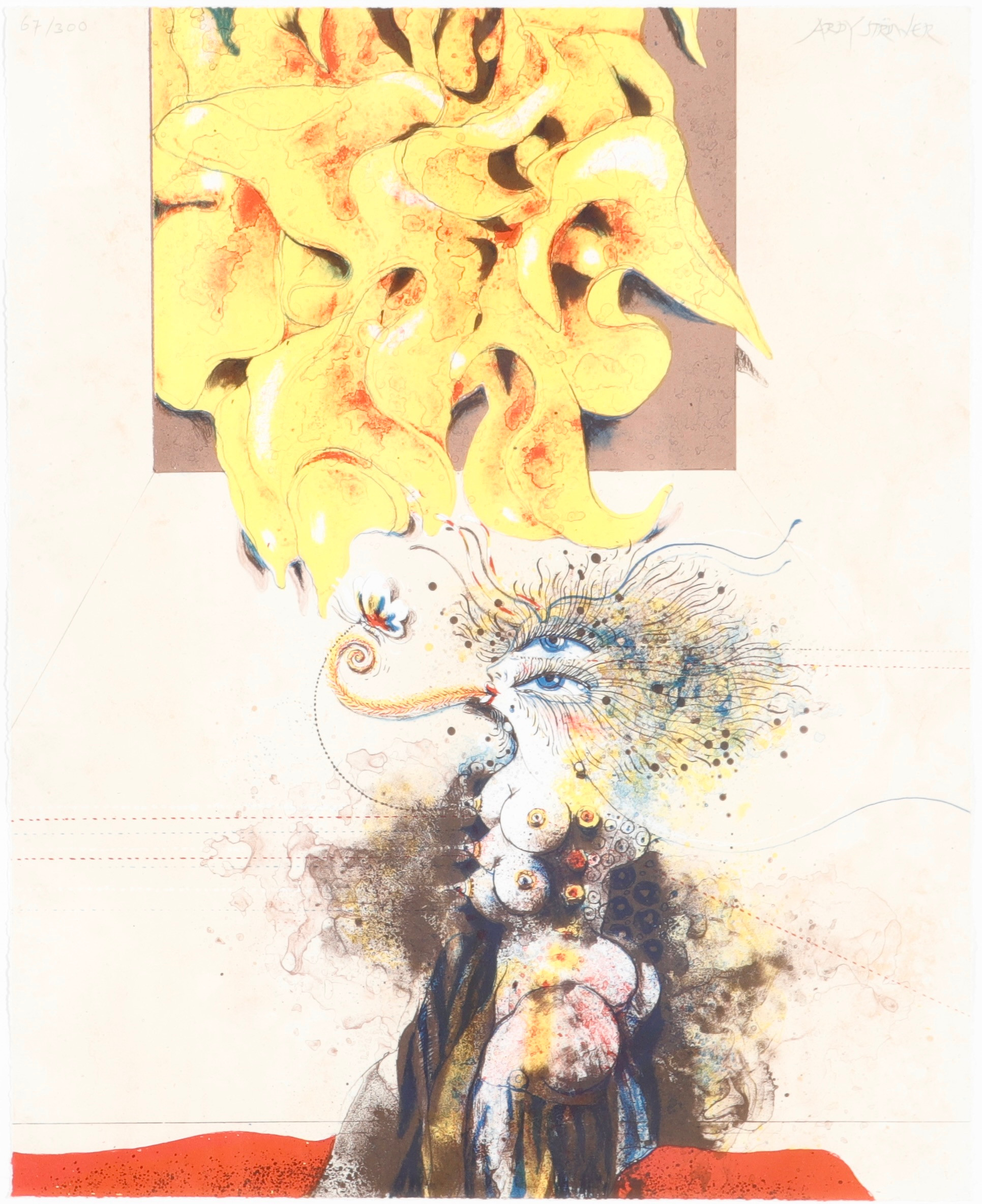 ARDY STRÜWER. Färglitografi. Konst - Grafik - Auctionet