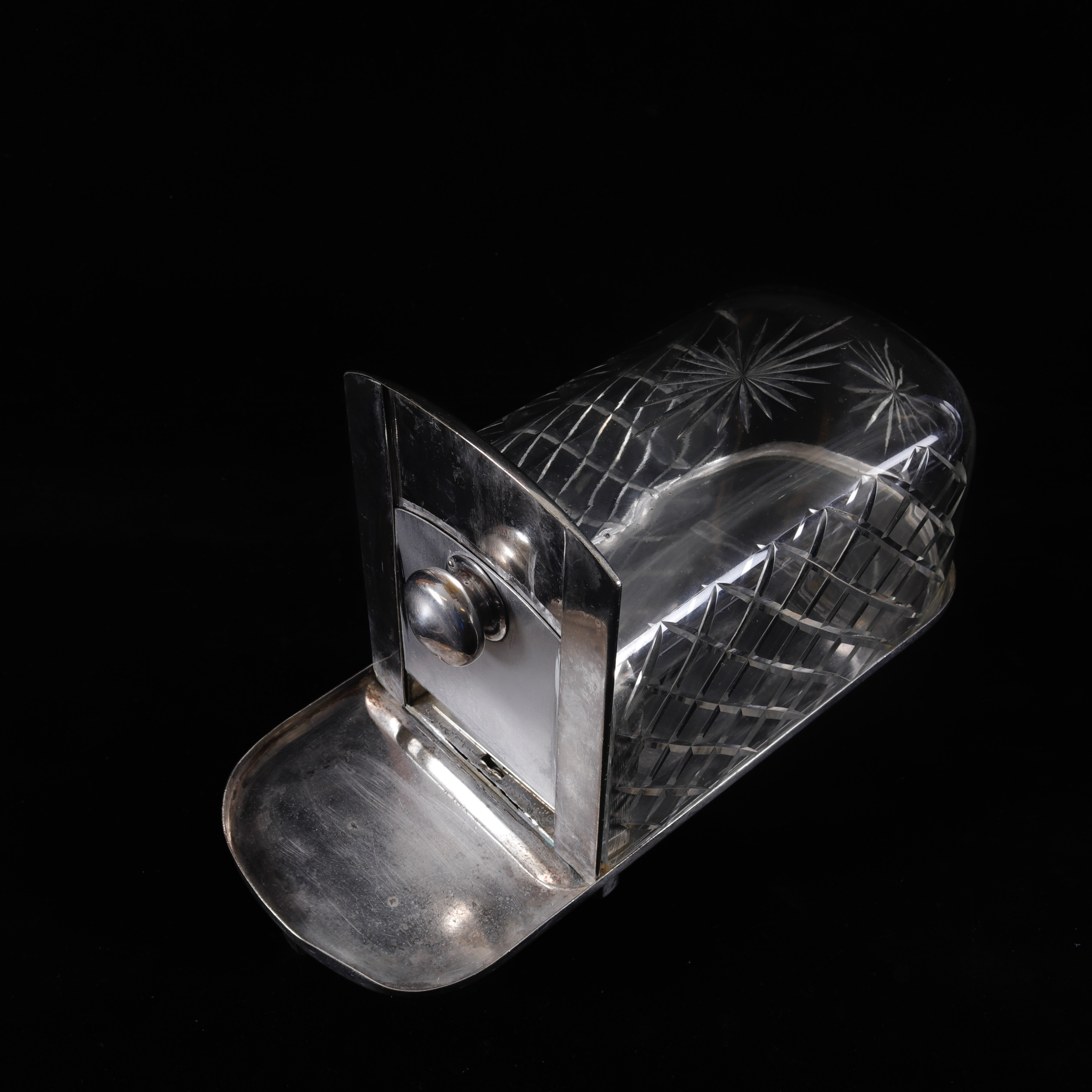 Bilder för 2455254. SKEPPA, glas/metall, 1900-talets mitt. - Auctionet