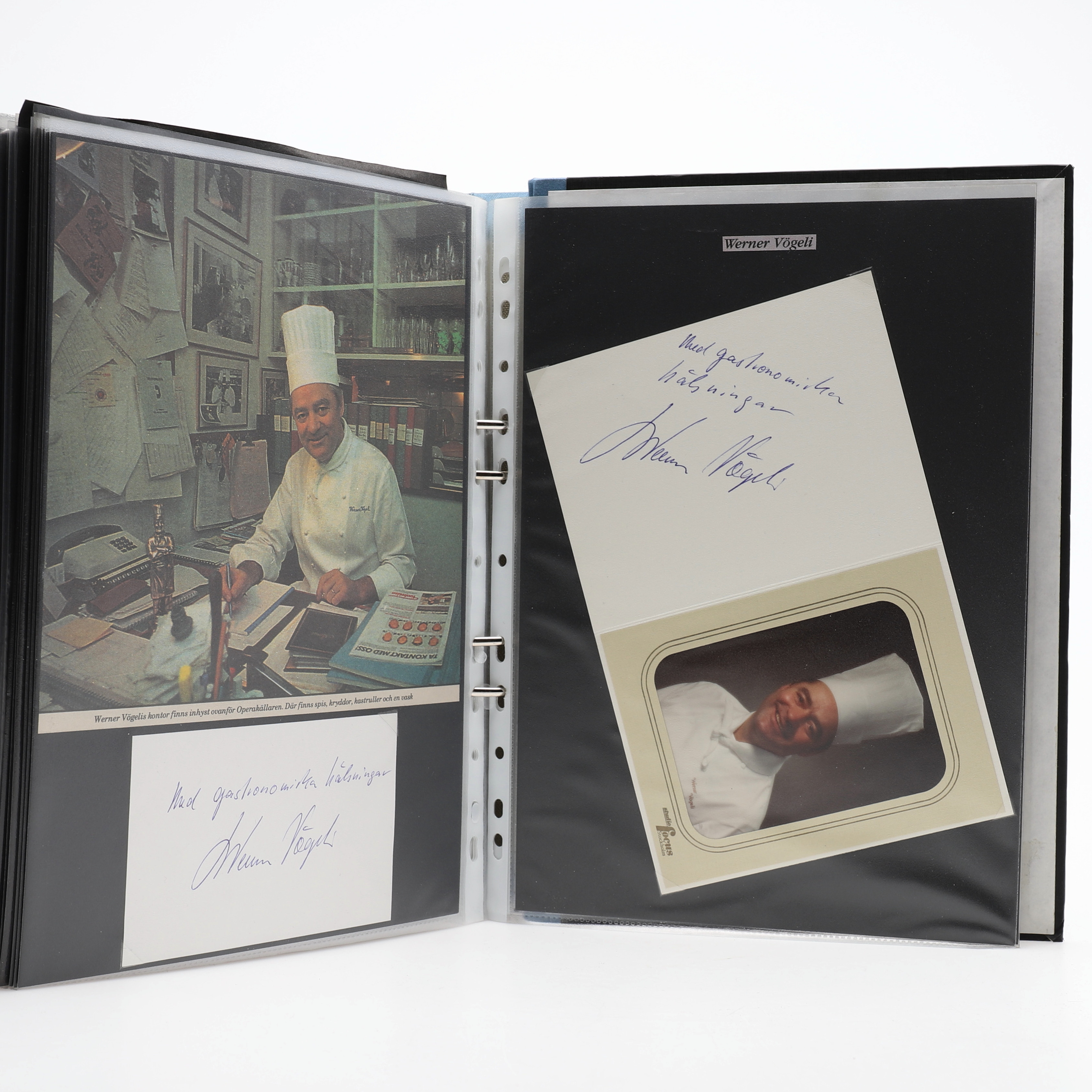 Images for 2455723. AUTOGRAPH. Binder containing approx. 50-75 Swedish ...