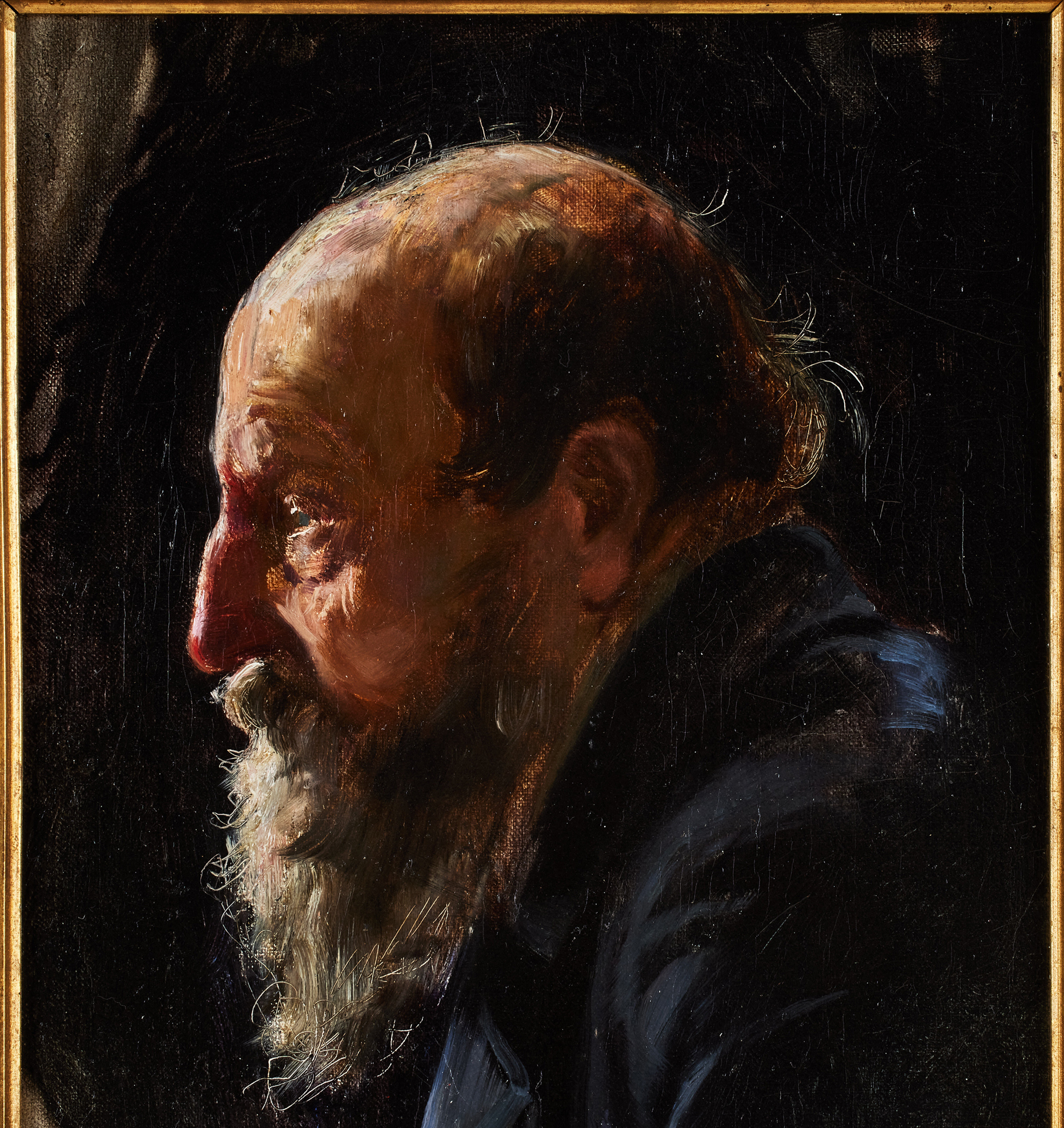 Images for 2457058. AXEL PETER. Study of man in profile, oil on canvas ...