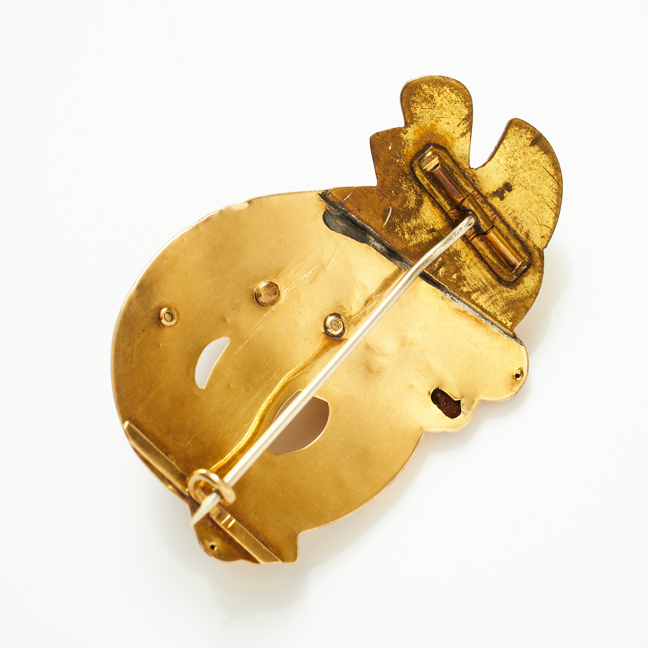 Images for 2461159. BROOCH, 14k gold, vegetative decor and with ...