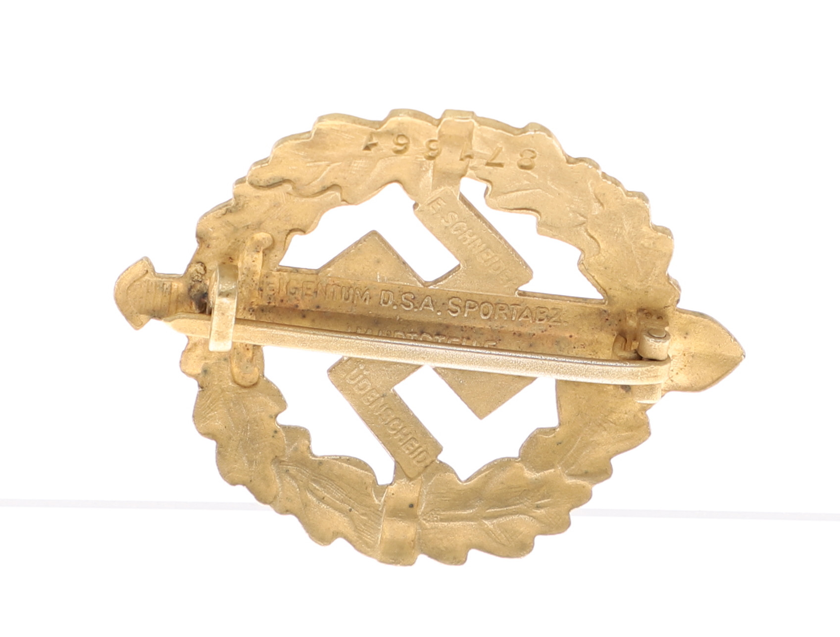 Images for 2461317. A SECOND WORLD WAR GERMAN SA SPORTS BADGE IN GOLD ...
