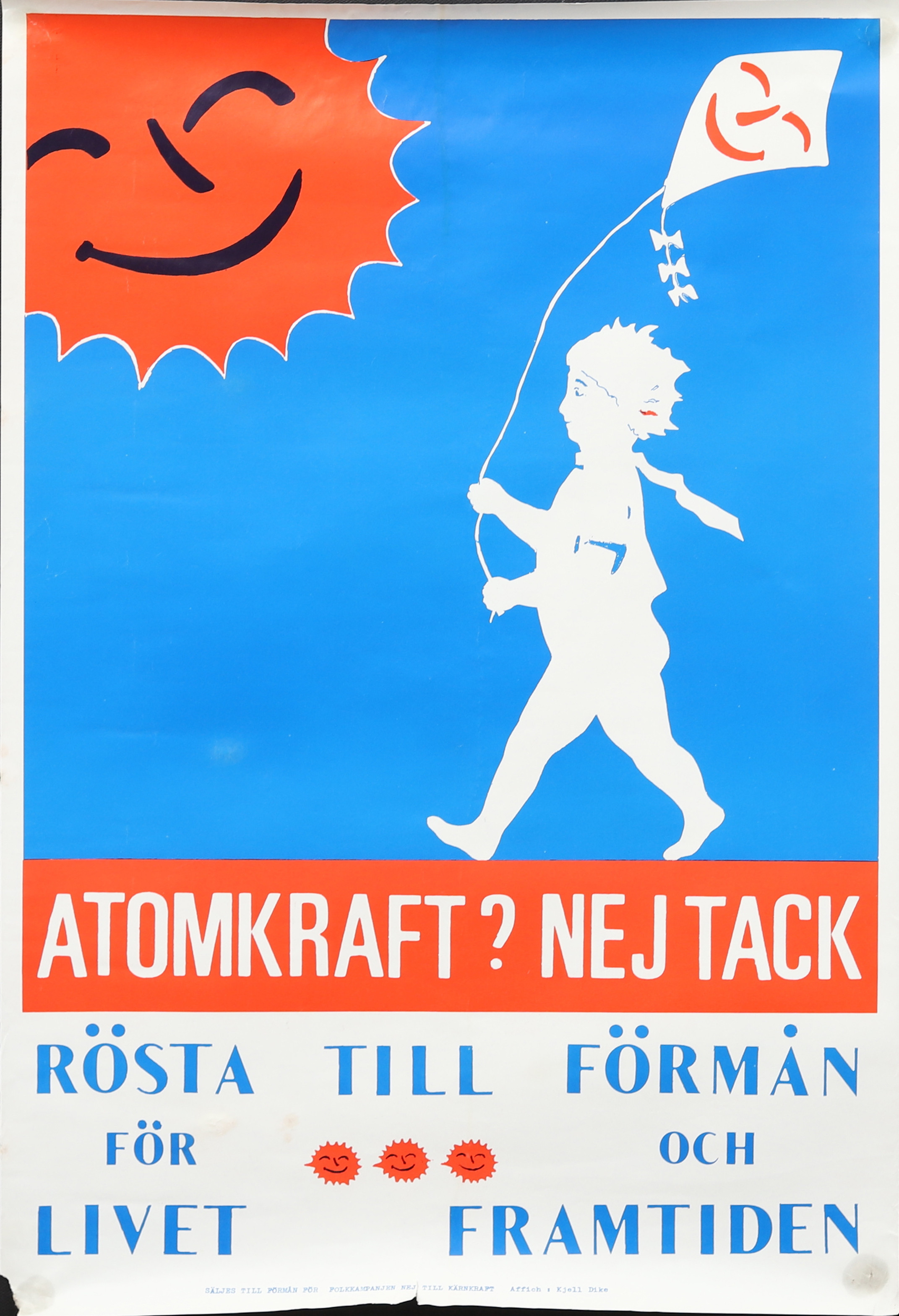 Bilder för 2461439. POLITISKA AFFISCHER, 2 offsettryck, Atomkraft? Nej ...