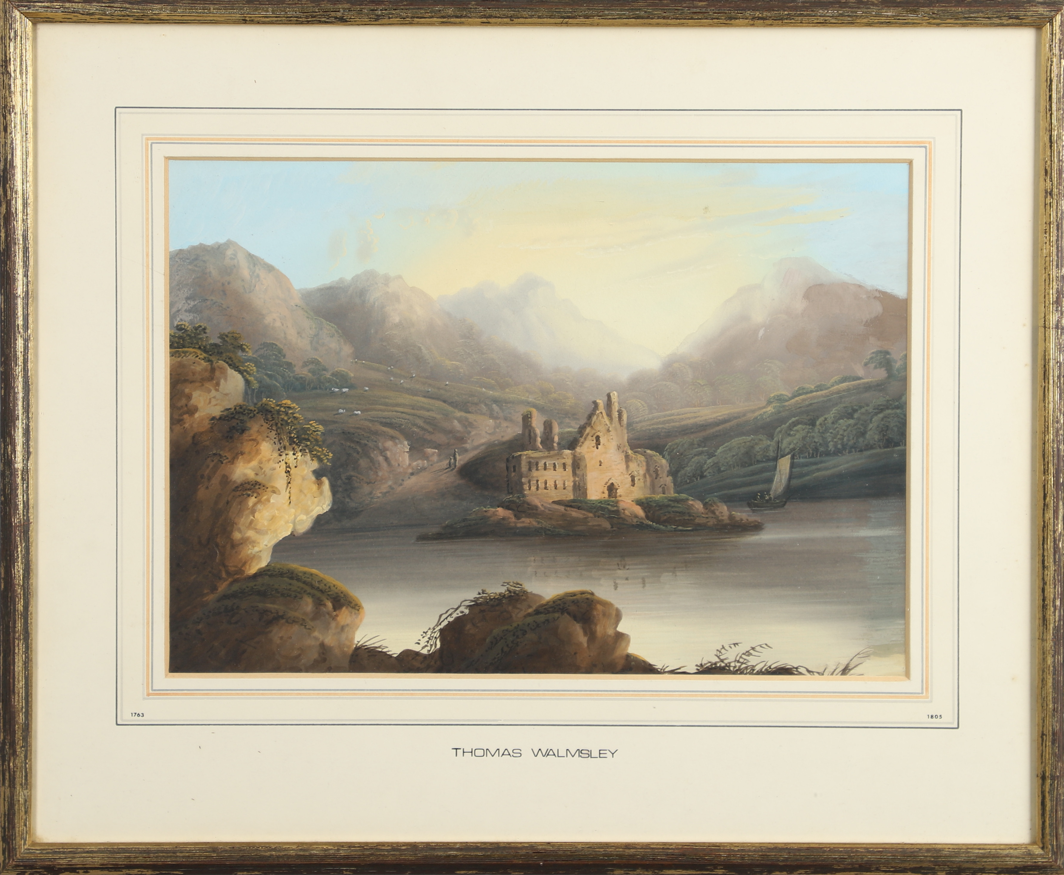 Images for 2463954. THOMAS WALMSLEY (1763-1805). A RUIN ON A LOUGH ...