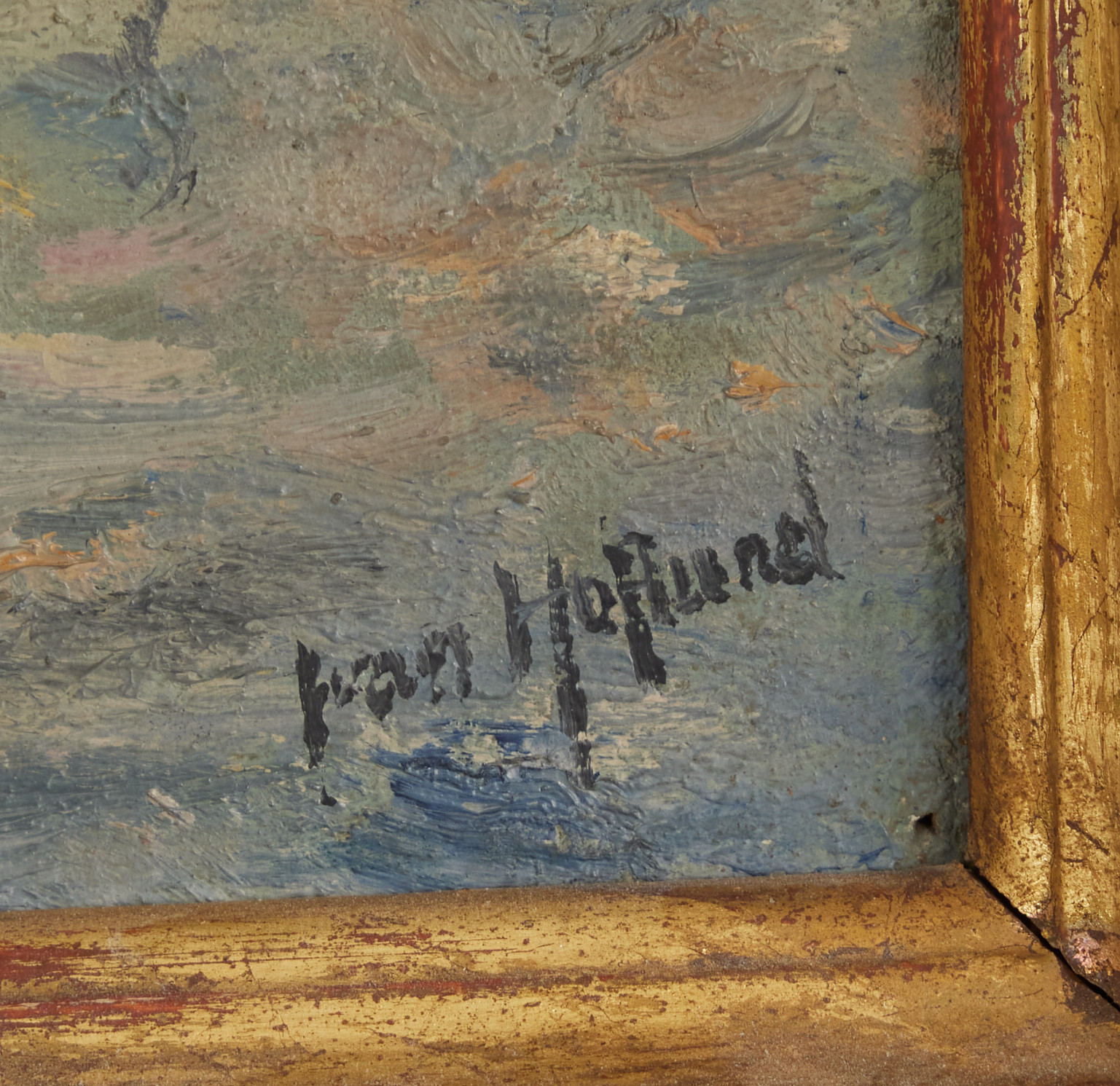 Images for 2465006. IVAN HOFLUND. Marine motif with moonlight, oil on ...